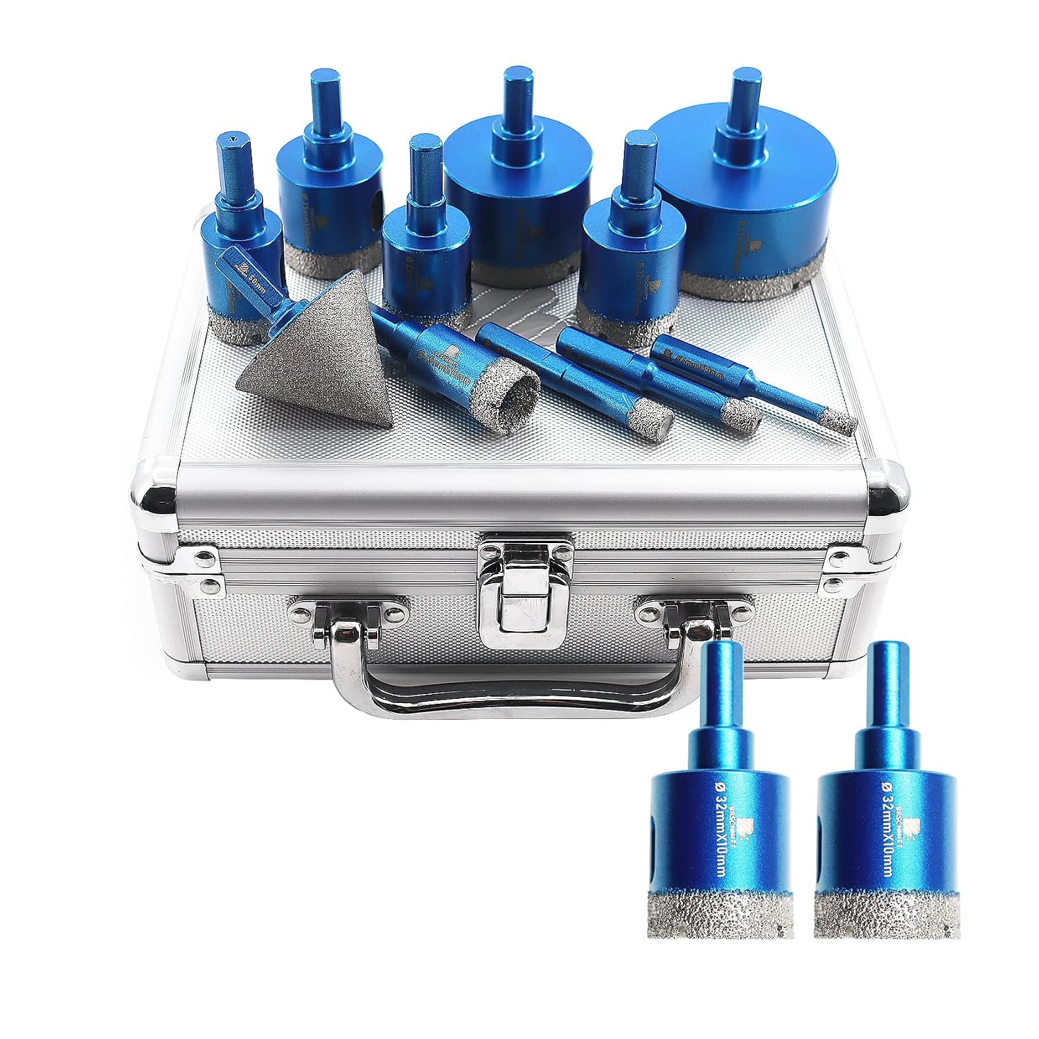 Diamond Core Drill Bit Set - BRSCHNITT Diamond Hole Saw Kit for ...