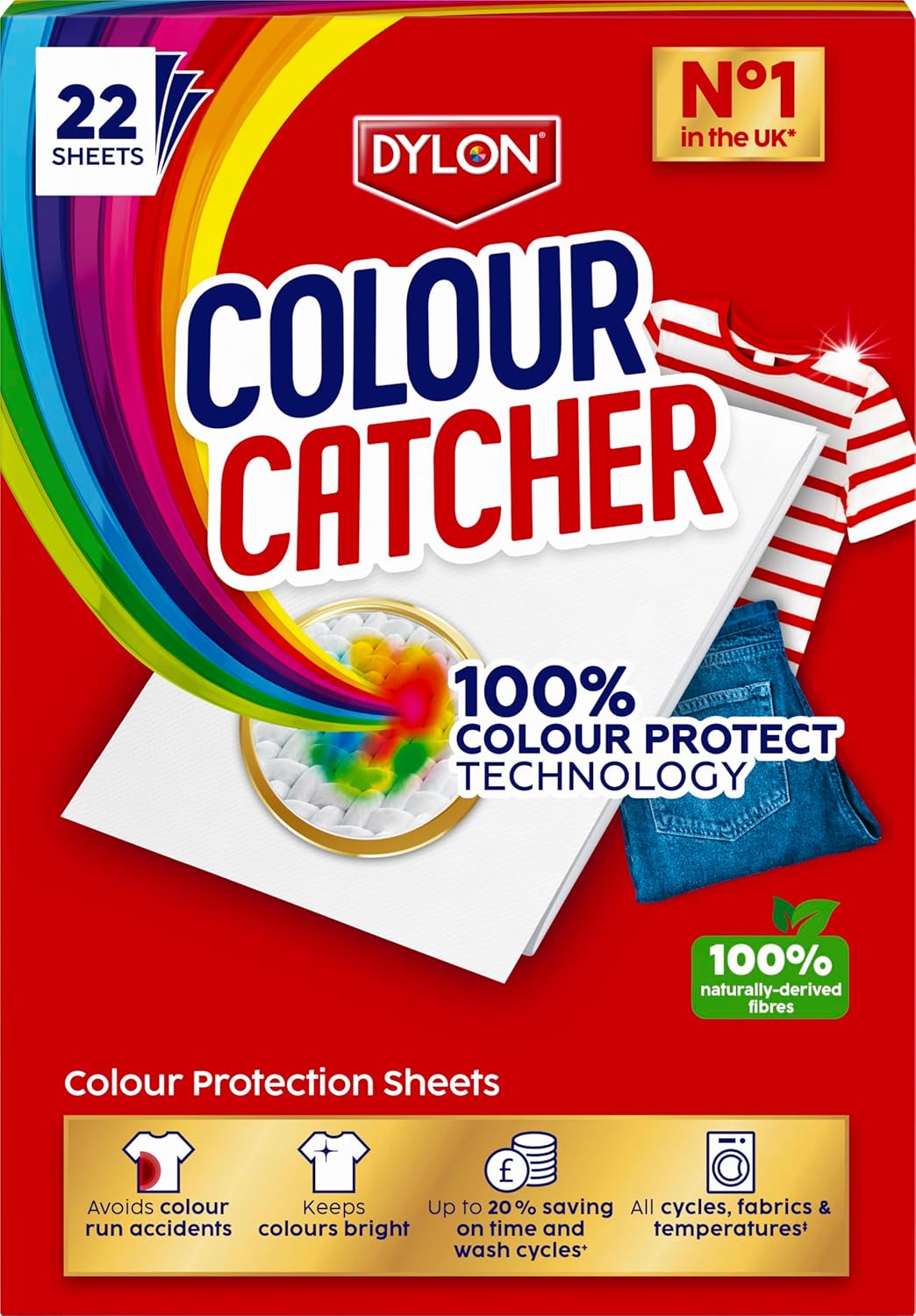 Colour Catcher Laundry Sheets (22 Sheets) - Protects Colours, Avoids ...