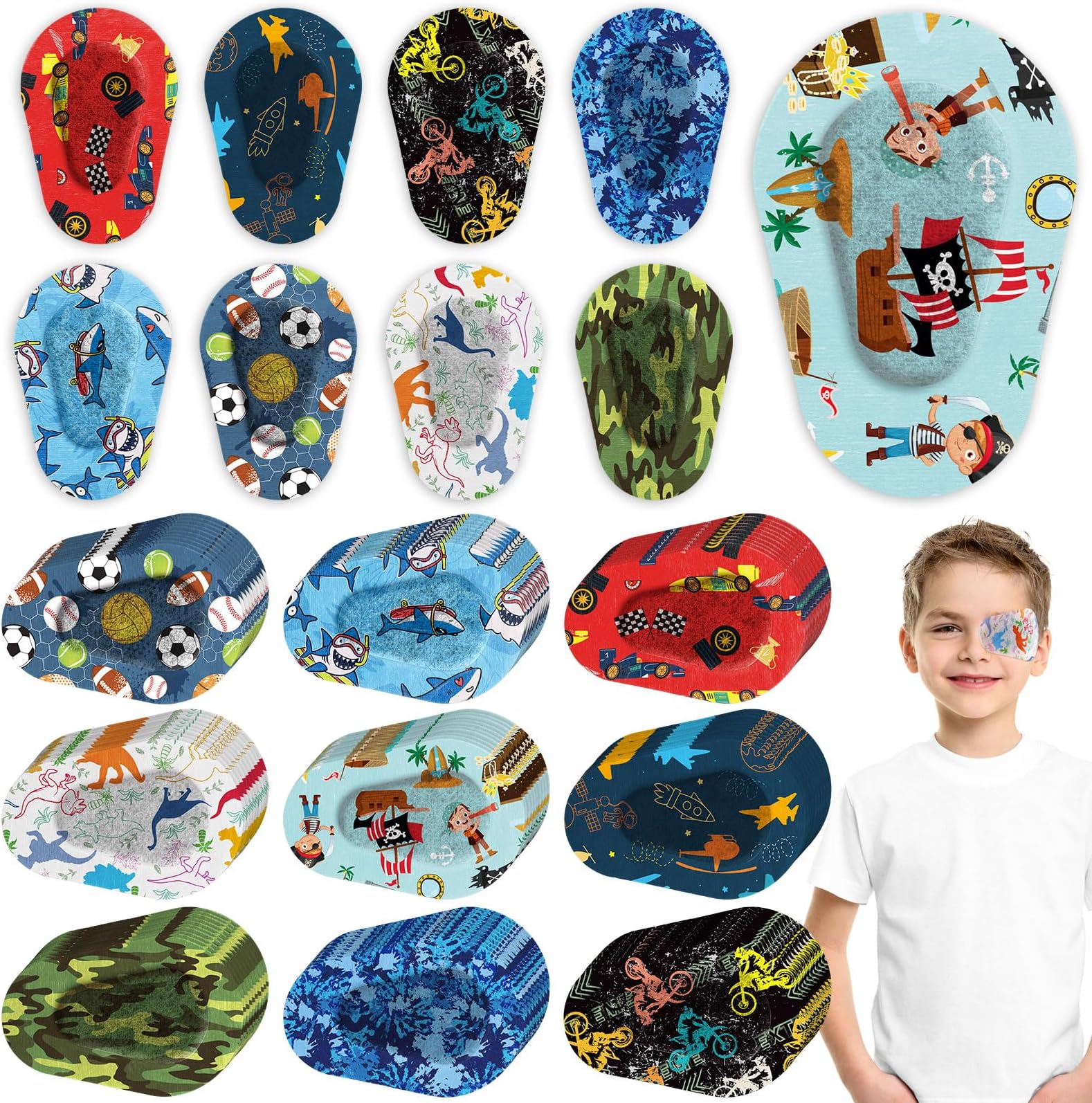 Amazon.com: Toulite 90 Pcs Kids Eye Patches Adhesive Eye Patches Girl ...