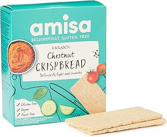 Amisa Chestnut Crispbread Organic Gluten Free, 100g : Amazon.co.uk: Grocery