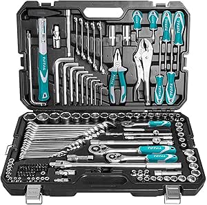 Total Hand tool kit 142 pieces Model: TOTAL THKTHP21426: Buy Online at ...