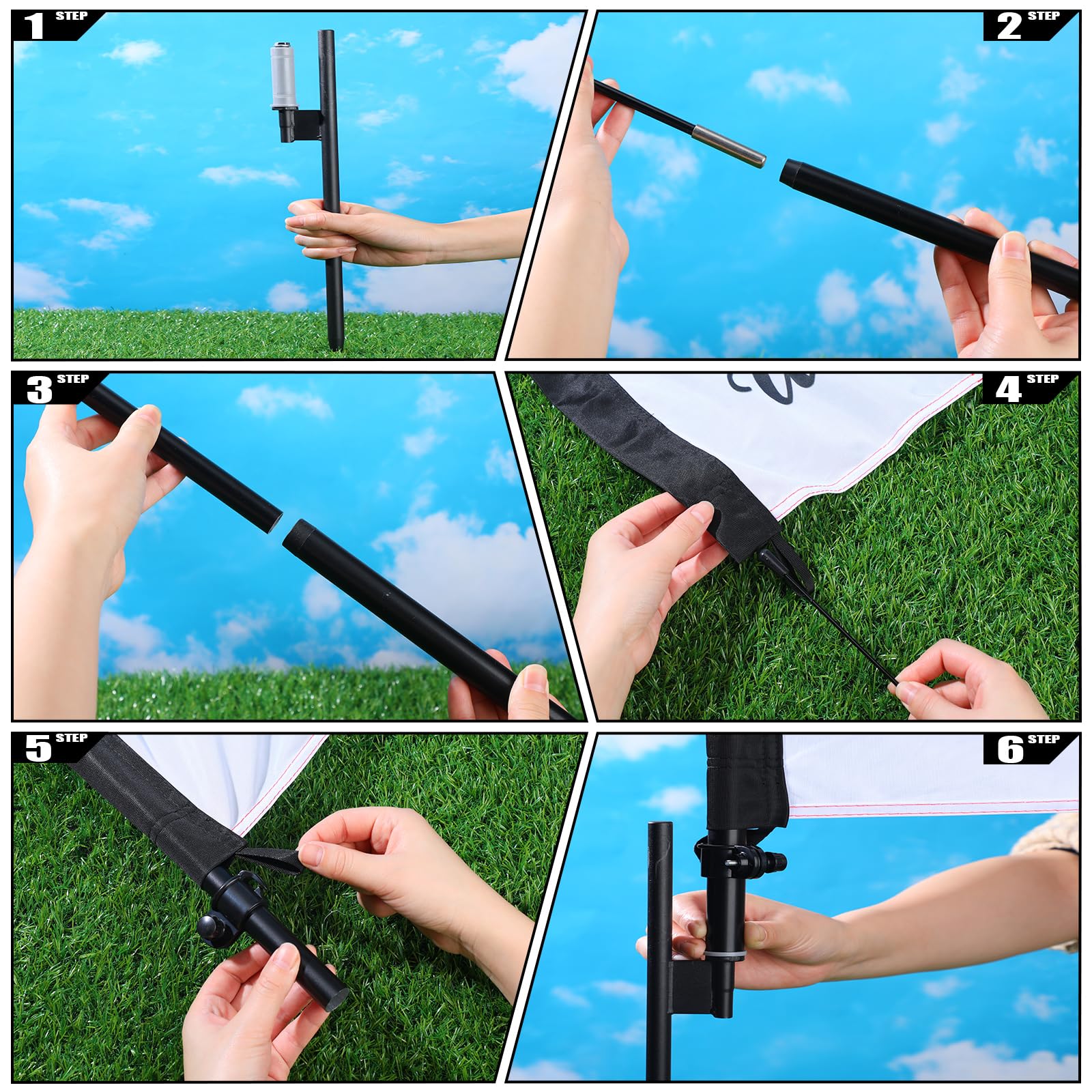 Buryeah 2 Sets 11ft Open House Flags Banners for Real Estate Agents ...