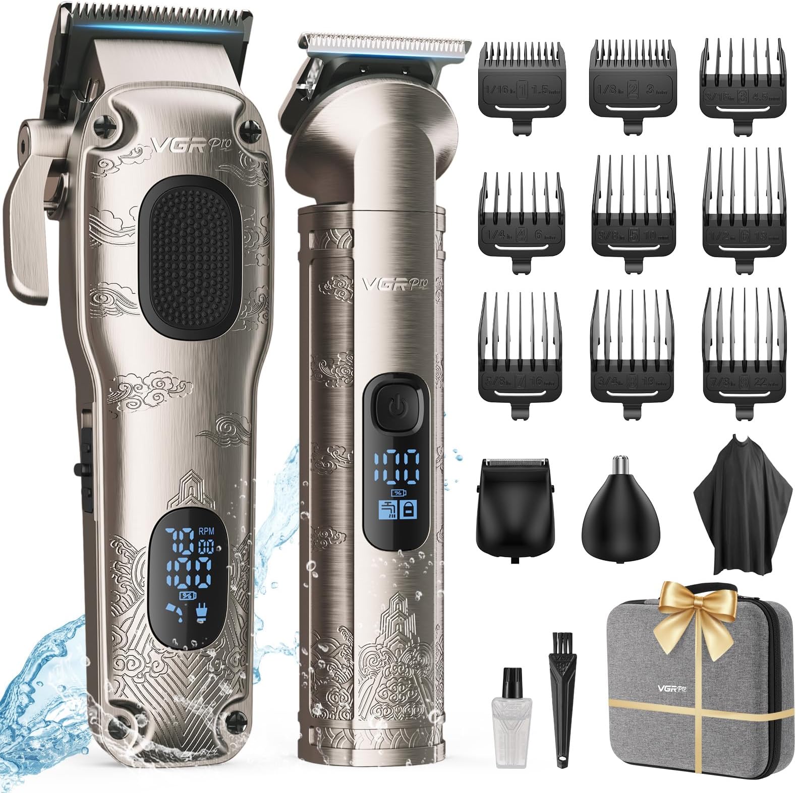 Amazon.com: Vgrpro Hair Clippers for Men Professional, Cordless Hair ...