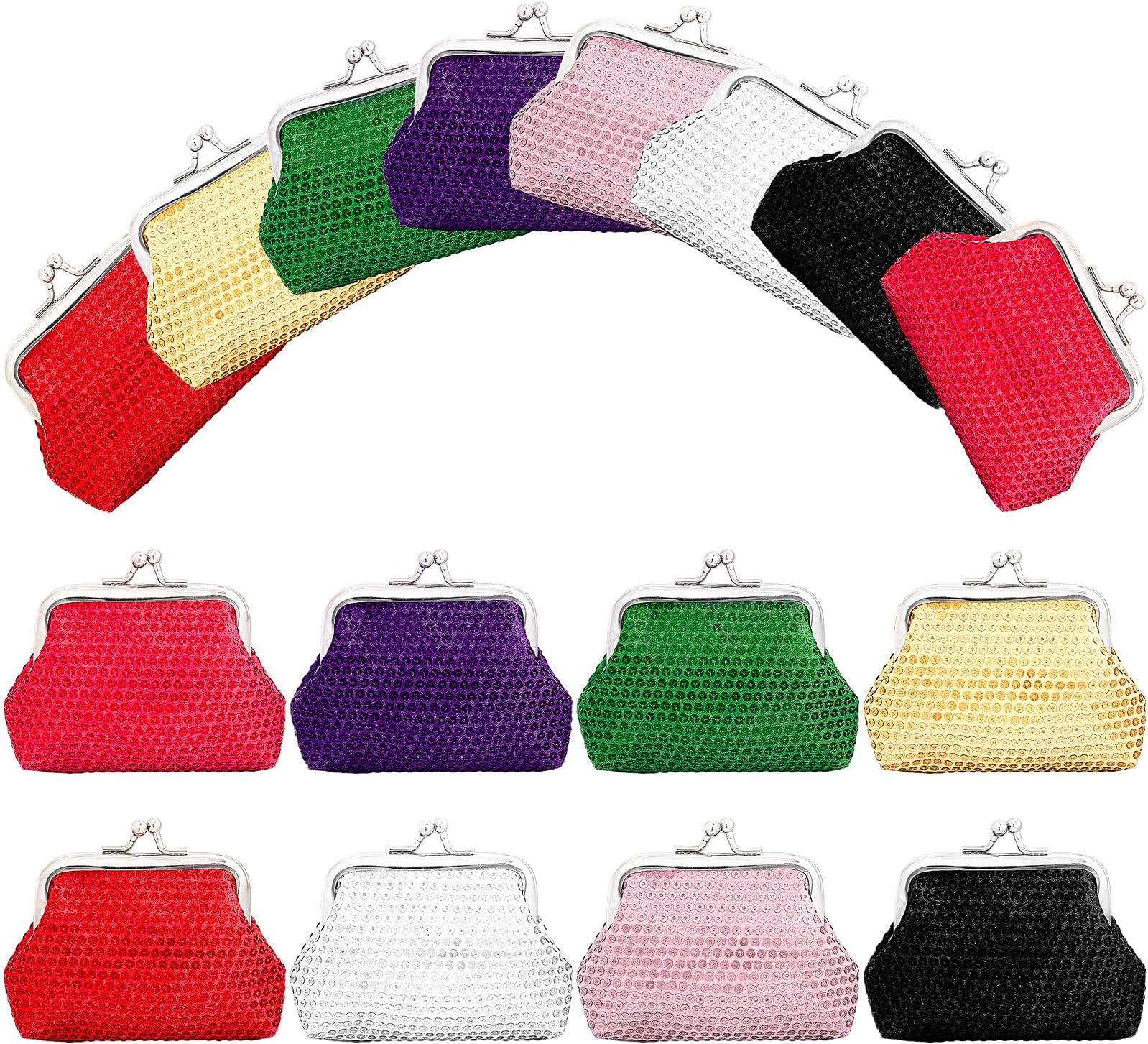 Amazon.com: Honbay 4PCS Denim Star Coin Purse Kiss Lock Change Purse ...