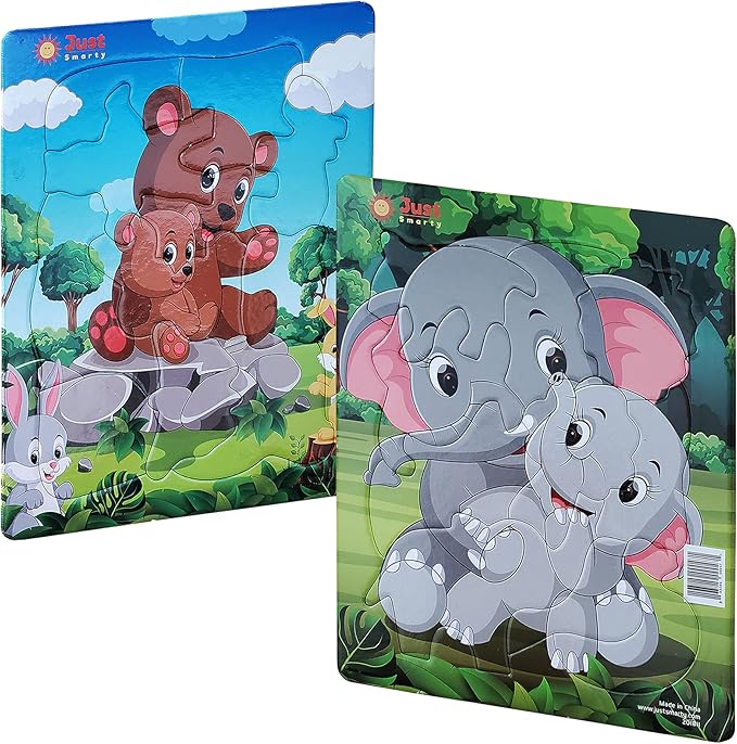 Amazon.com: Just Smarty Preschool Jigsaw Puzzles for Kids Ages 3-5 Set ...