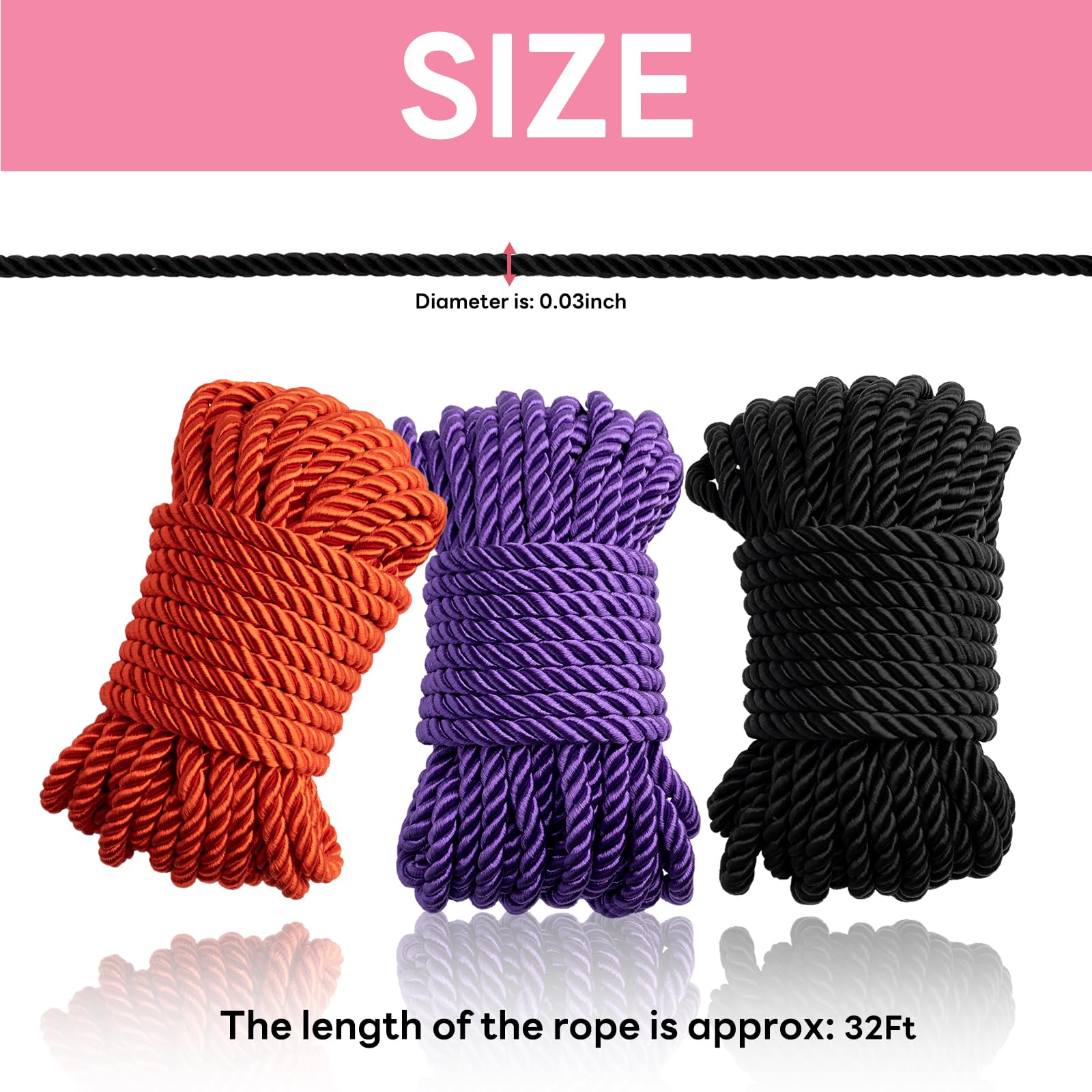 Bondage Rope Japanese Rope Style Kit Bedroom Play For Beginners And ...
