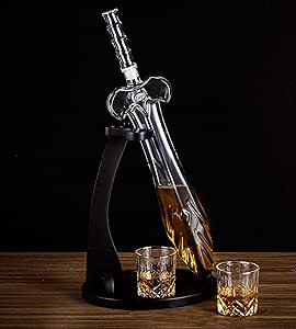 LUJII Decanter Heroic Sword per Whisky a Forma di Spada, Contenitore di ...