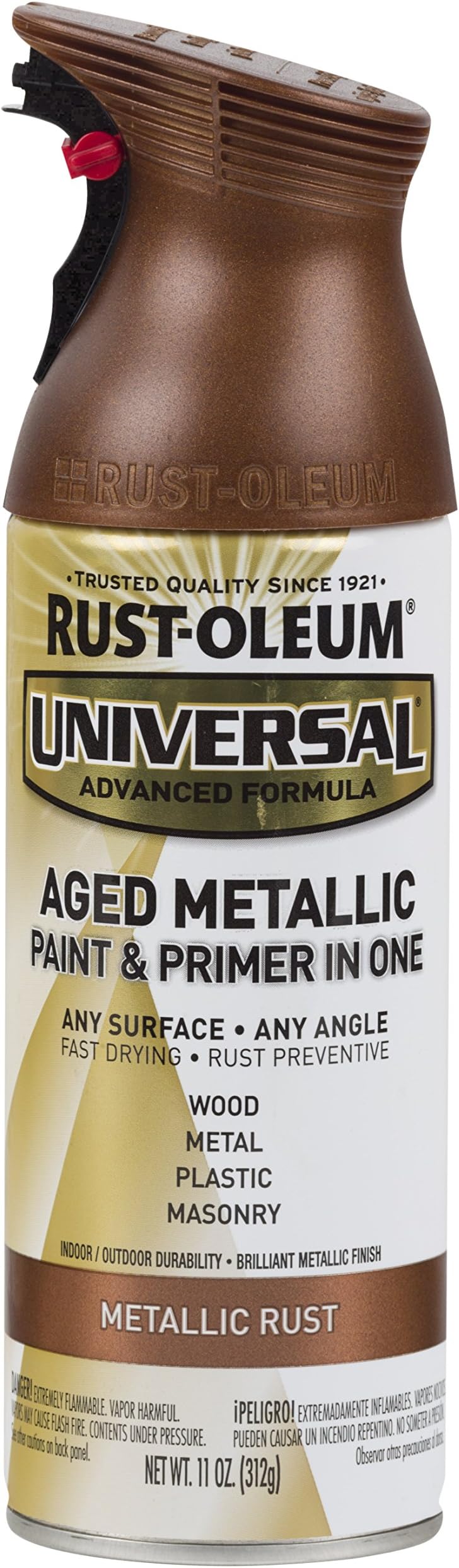 Rust-Oleum Universal Aged Copper Metallic Spray Paint 11 oz. - Amazon.com