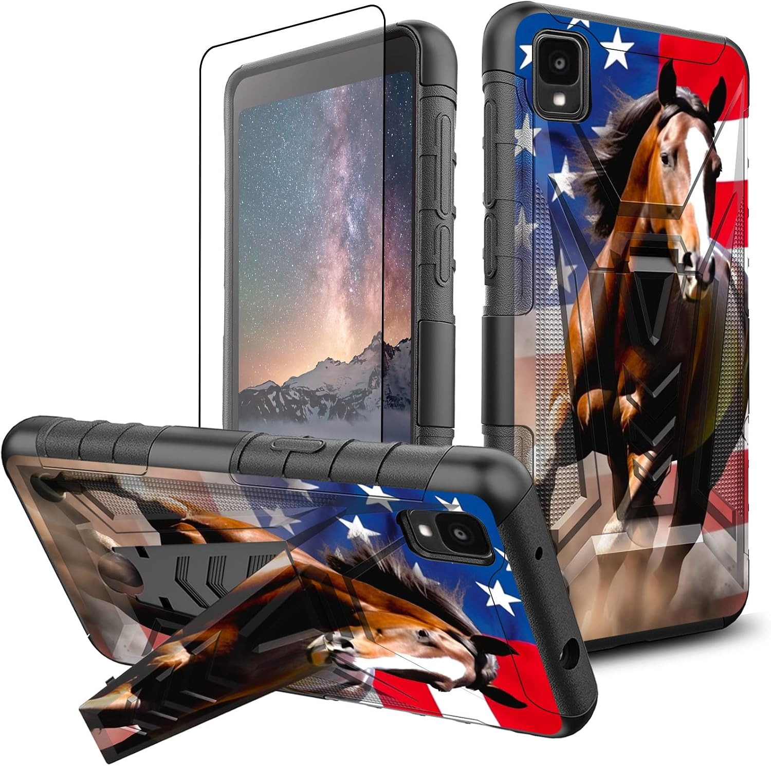 Amazon.com: BPQOJB for TCL 30Z Phone Case with Screen Protector ...
