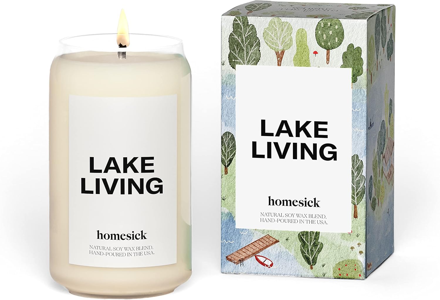 Amazon.com: Homesick Scented Candles for Home (Lake Living) - 13.75 oz ...
