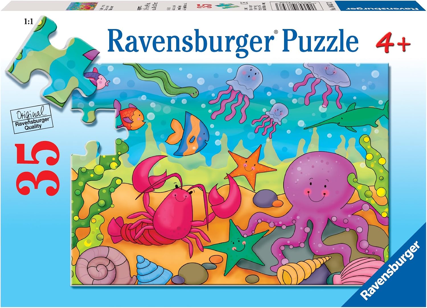 Amazon.com: Ravensburger Under The Sea - 35 Piece Jigsaw Puzzle for ...