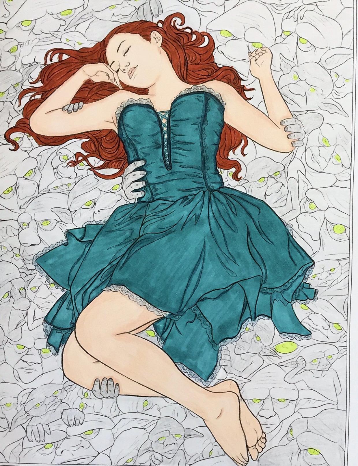 Amazon.com: Night Magic - Gothic and Halloween Coloring Book (Fantasy ...