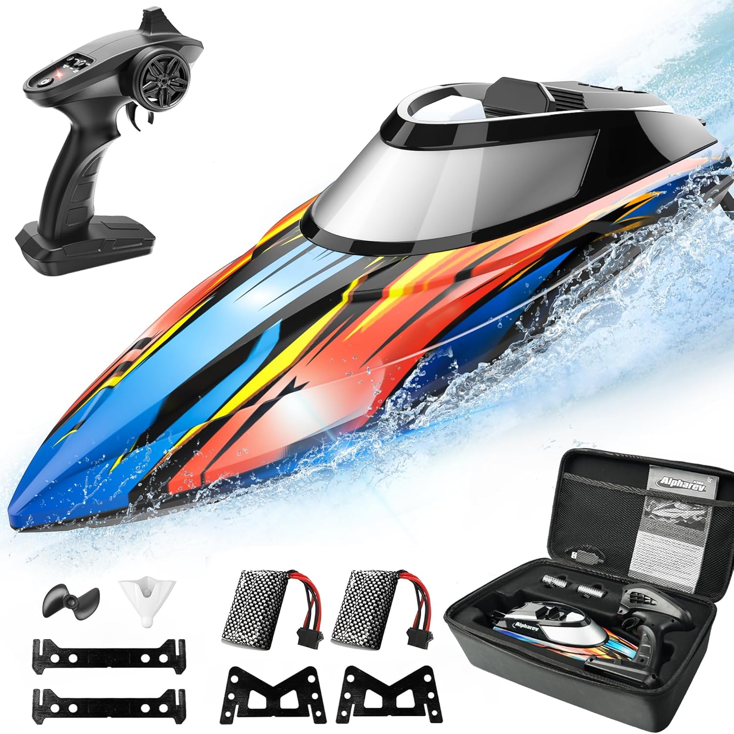 Amazon.com: ALPHAREV RC Boat - R308 32+ KPH Fast Remote Control Boat ...