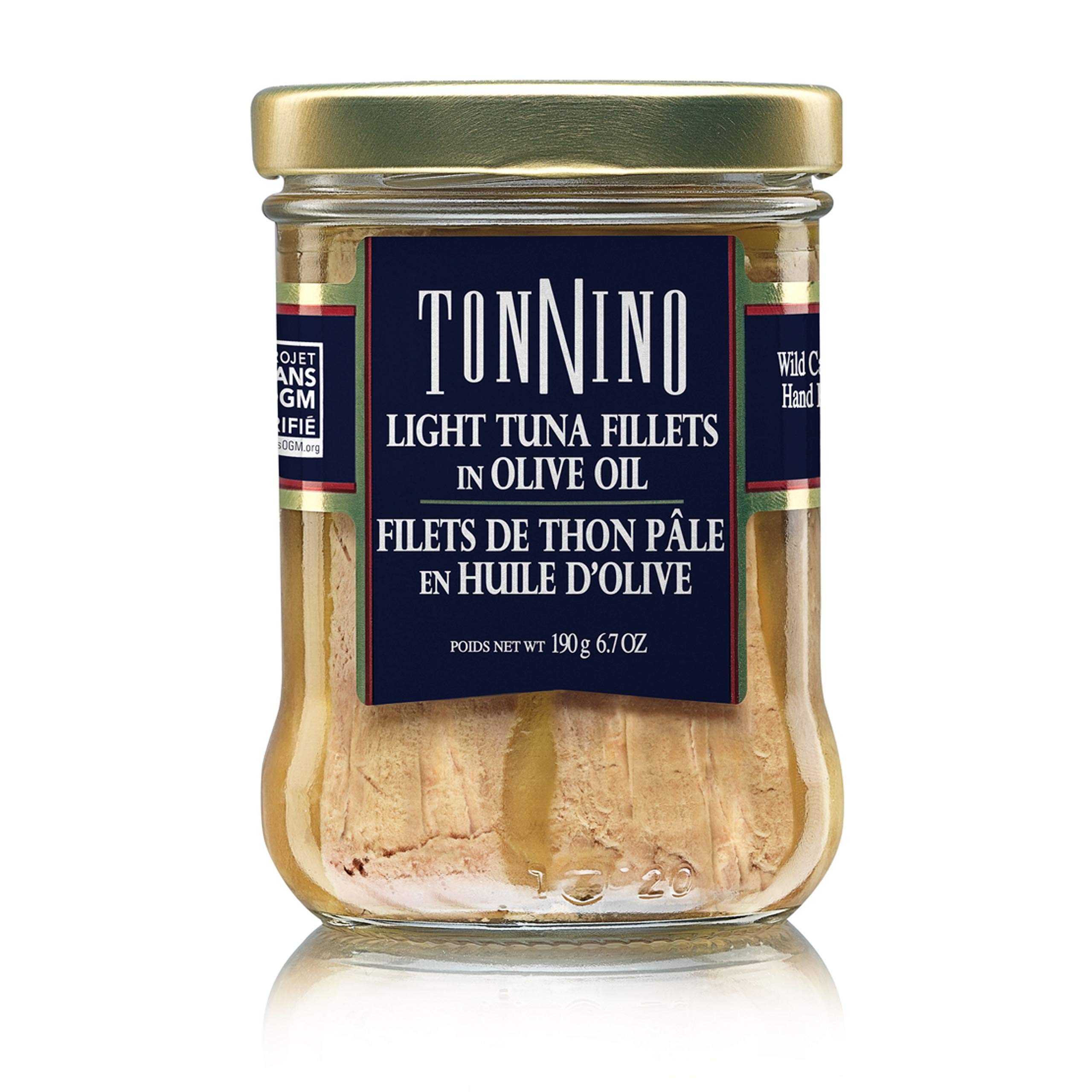 Tonnino Yellowfin Tuna in Olive Oil with Black Pepper 190g - Gourmet ...