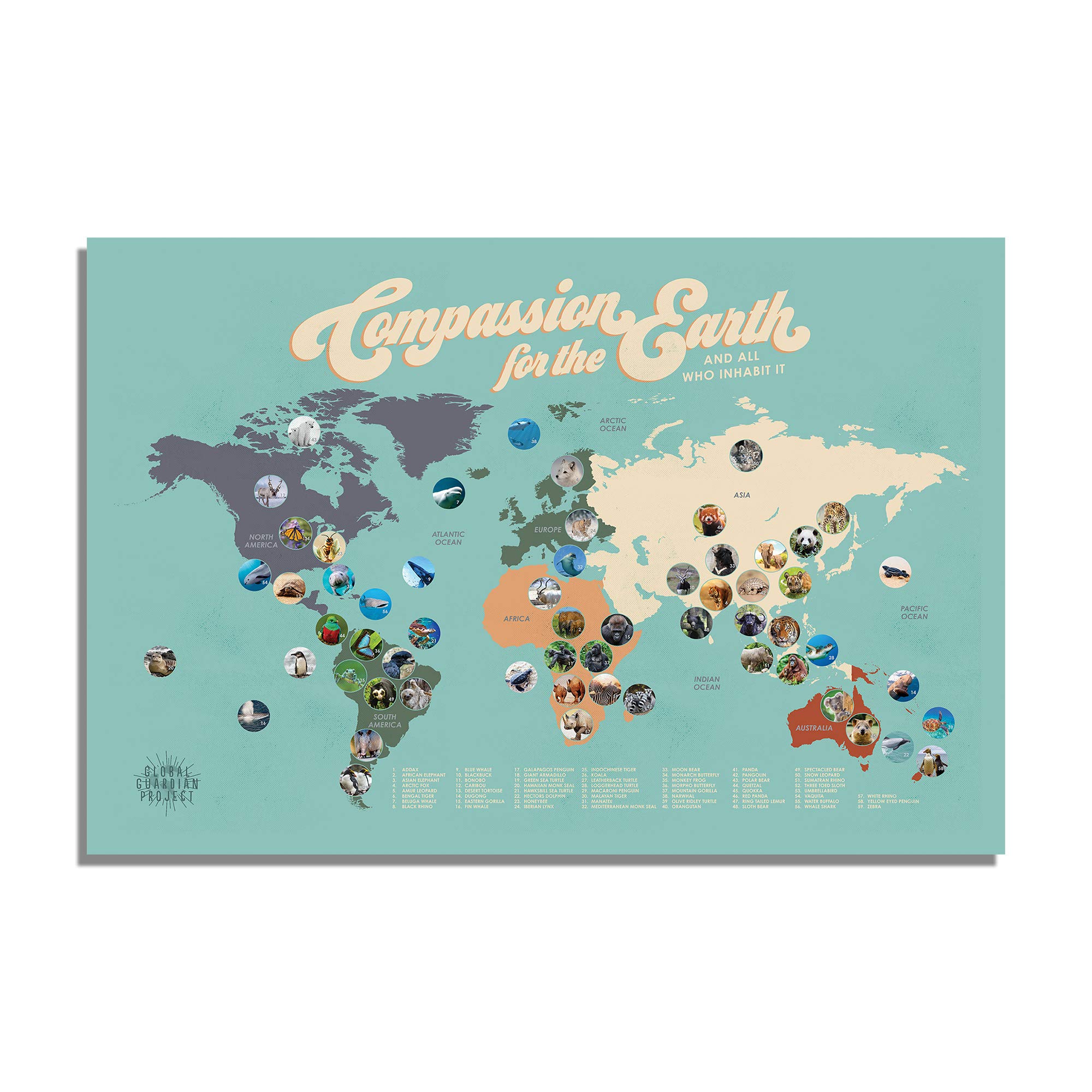 Buy Global Guardian Project Compassion for The Earth World in Blue ...