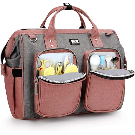 Amazon.com: Diaper Bag Tote Large Unisex Stylish Travel Baby Bag by Hip ...