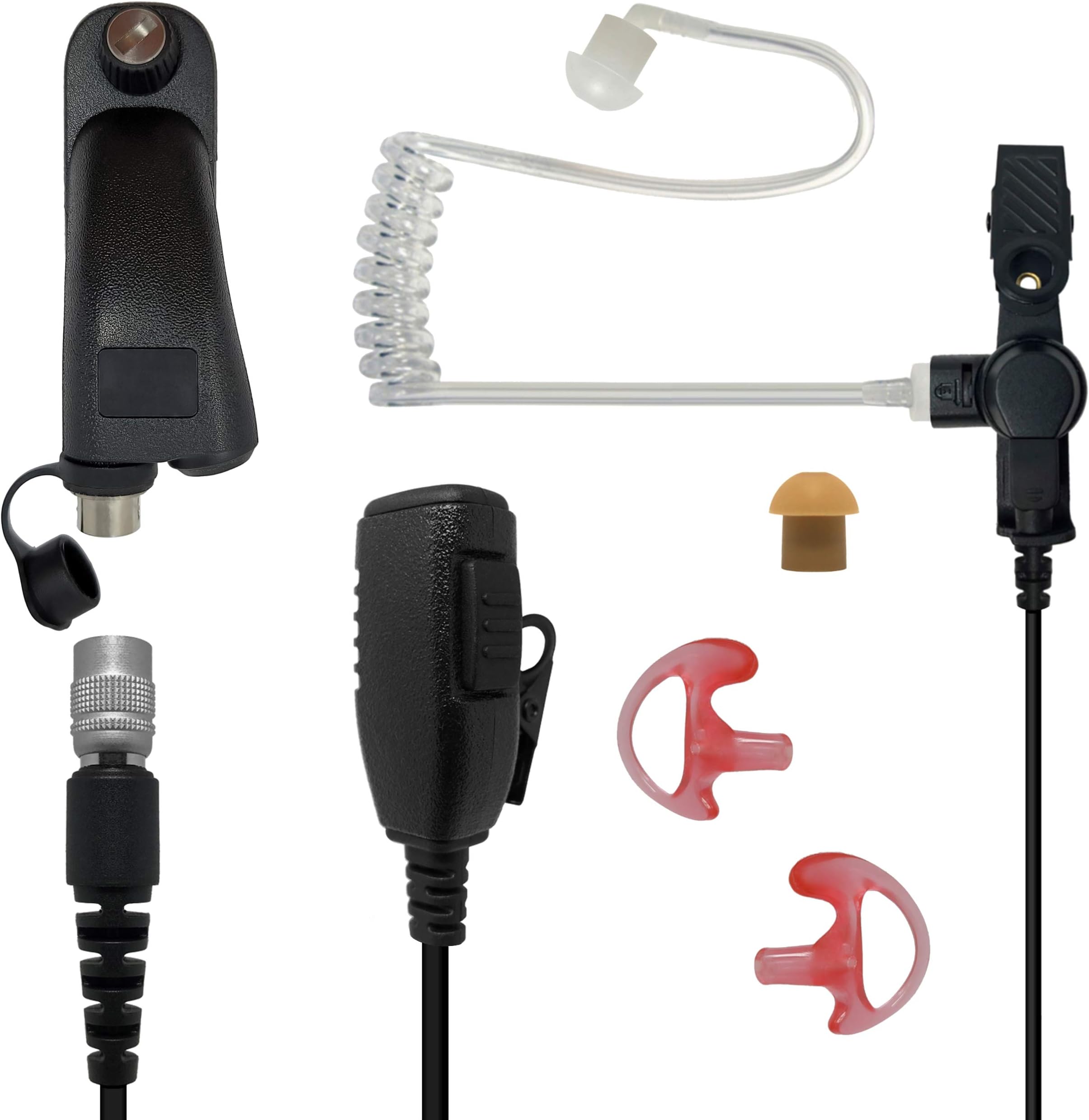 Amazon.com: Tactical Ear Gadgets Cougar 2-Wire Surveillance Earpiece ...