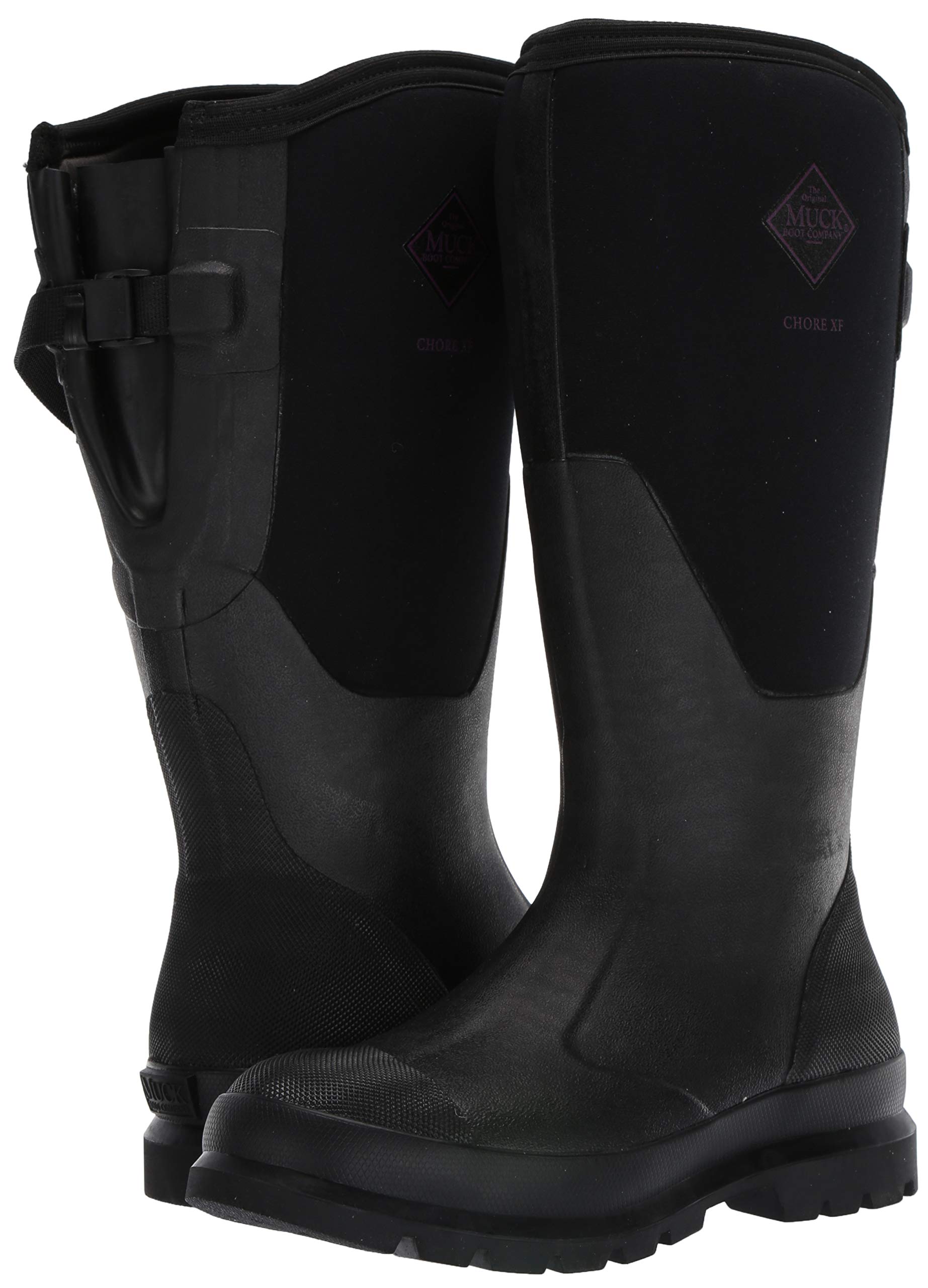 Muck Boot Women's Chore Wide Calf Boot, Black, 10 Medium/Wide Shaft (US)