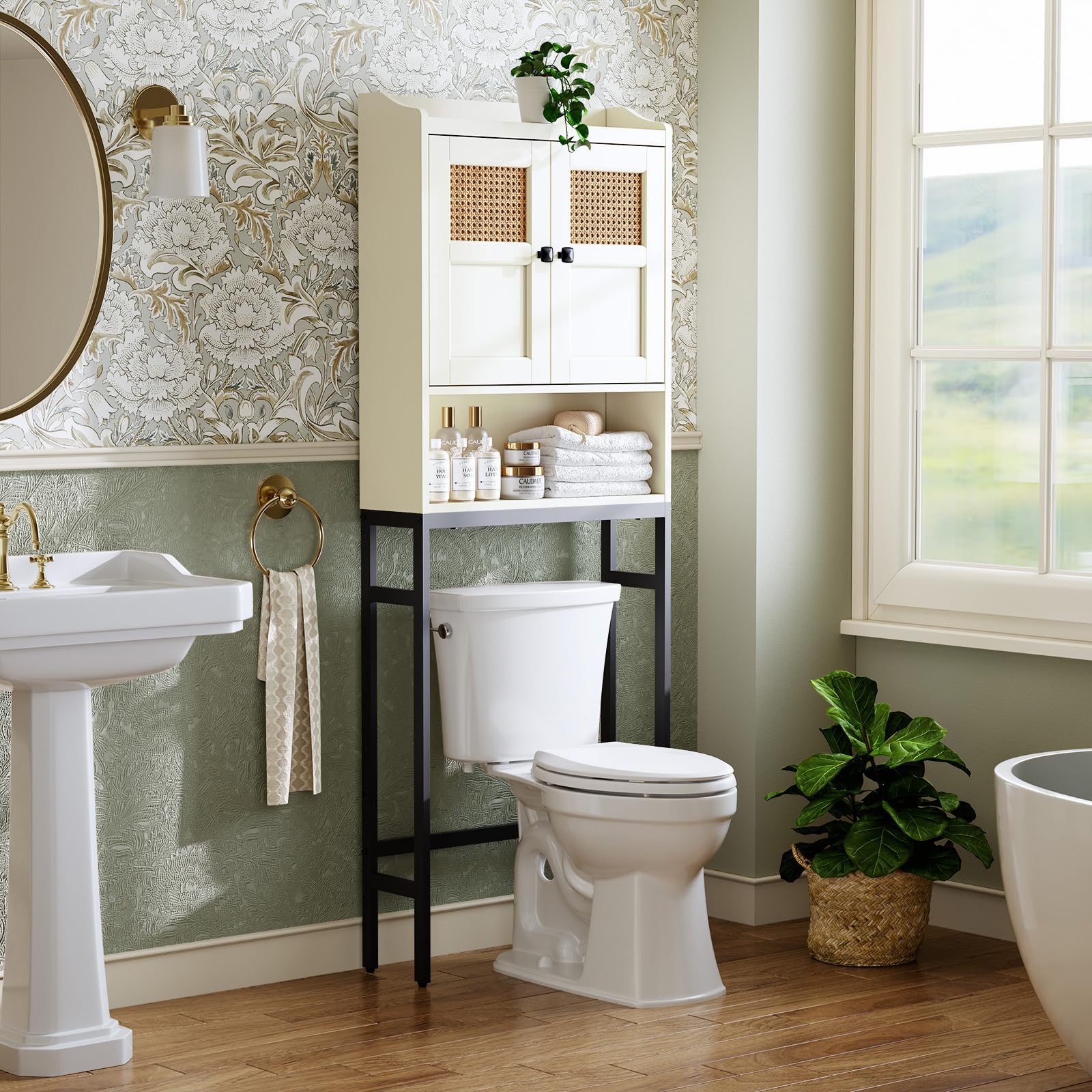 Snapklik.com : MXARLTR Over The Toilet Storage Cabinet, Bathroom ...