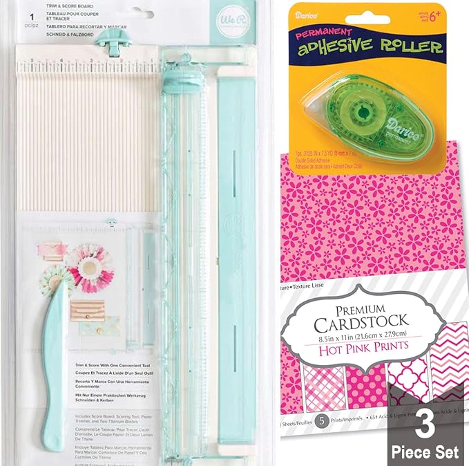 Amazon.com: Paper Scoring Board Scrapbook Tool Kit - Trim and Score ...
