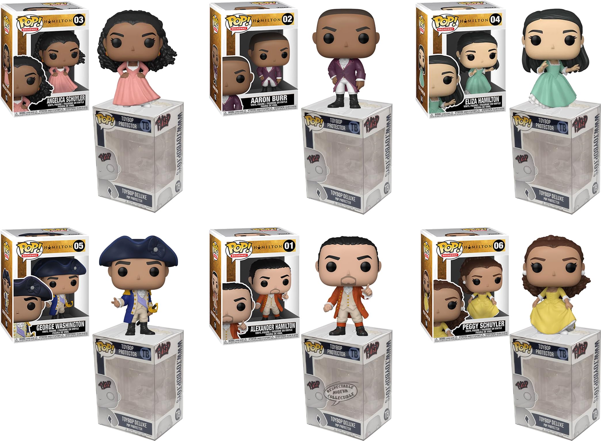 Amazon.com: Funko Pop Hamilton Series 1 + Protector: Pop! Broadway ...