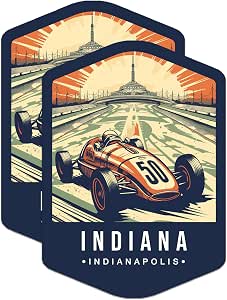 Amazon.com: (2 Pack) Indiana State and Capitol Magnets - in State ...