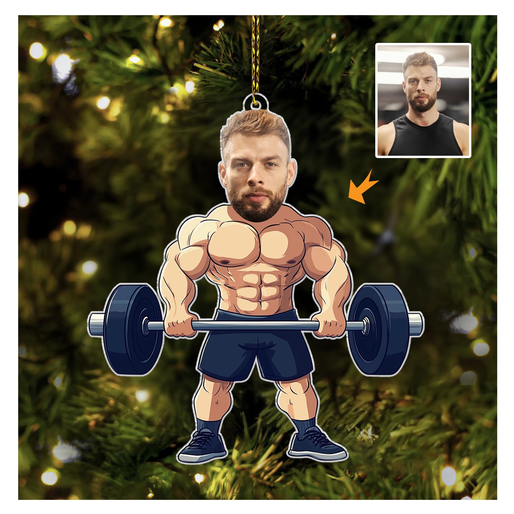 Amazon.com: Hyturtle Personalized Funny Fitness Ornament ...