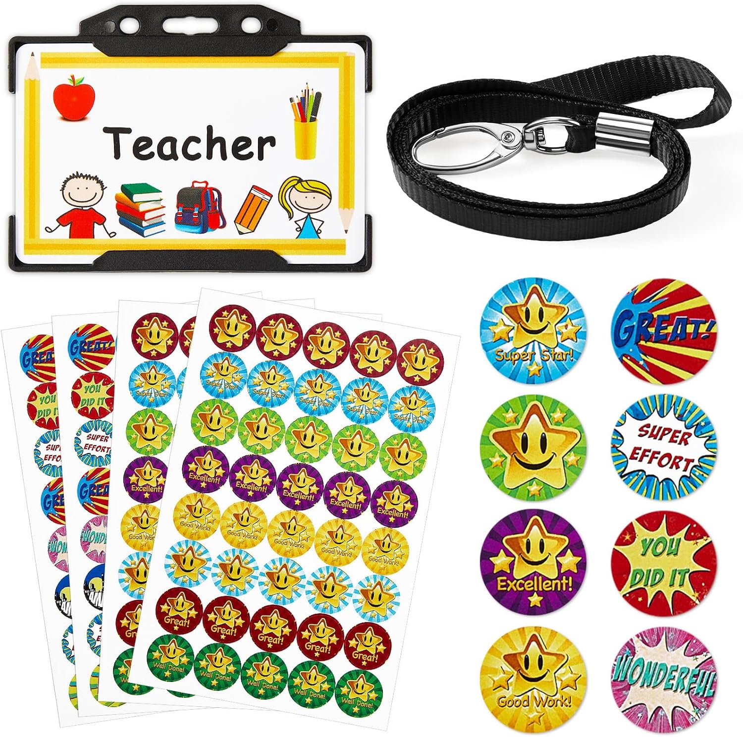 7 Pcs Teacher Roleplay for Kids Christmas Pretend Teacher Gift Set ...