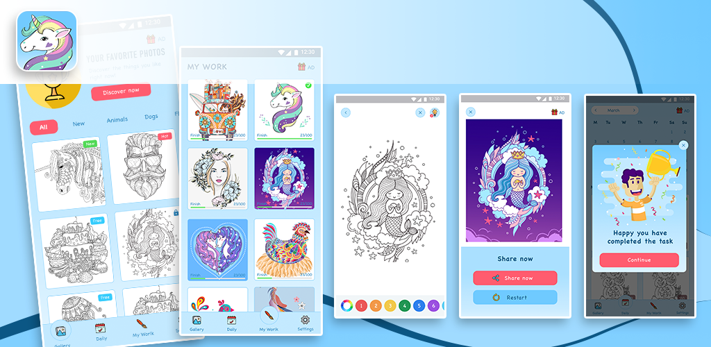 Malbuch für Erwachsene: Mandalas Malbuch - Mal-App - Malbuch für mich ...