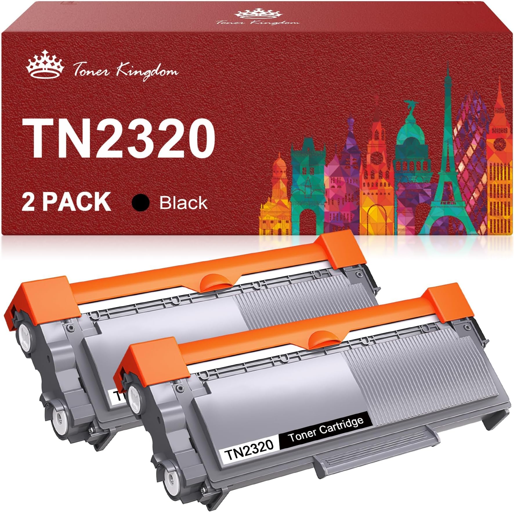 Toner Kingdom TN2320 TN-2320 Toner Compatibile per Brother TN2320 ...