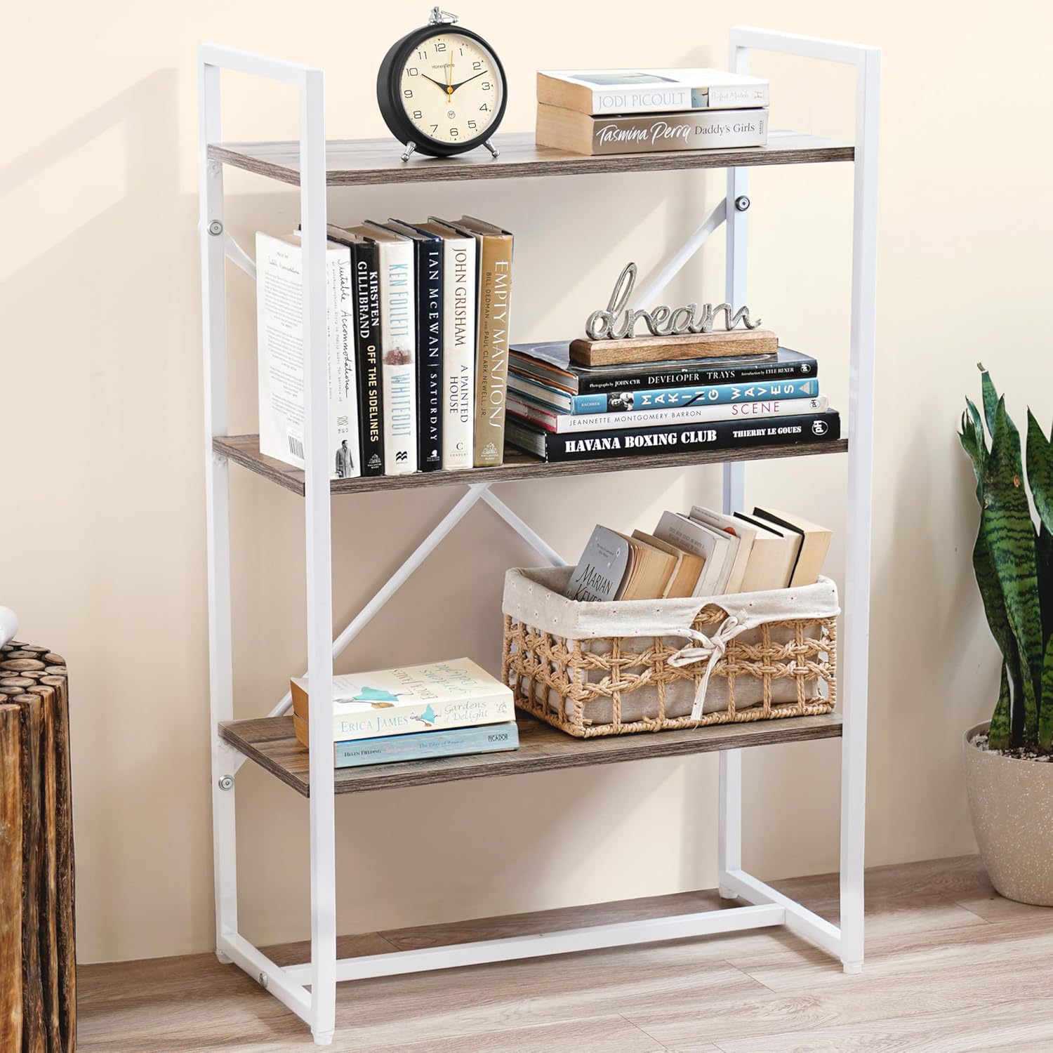 ABOUT SPACE 3-Tier Book Shelf (3.5 ft) - Multipurpose Wooden Utility ...