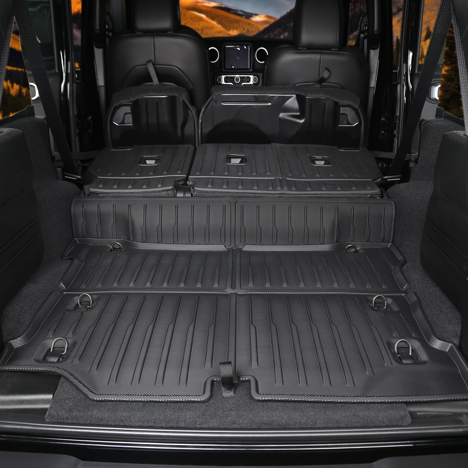 CARESA Cargo Liner and Seat Back Covers for 2021-2024 Jeep Wrangler 4XE ...