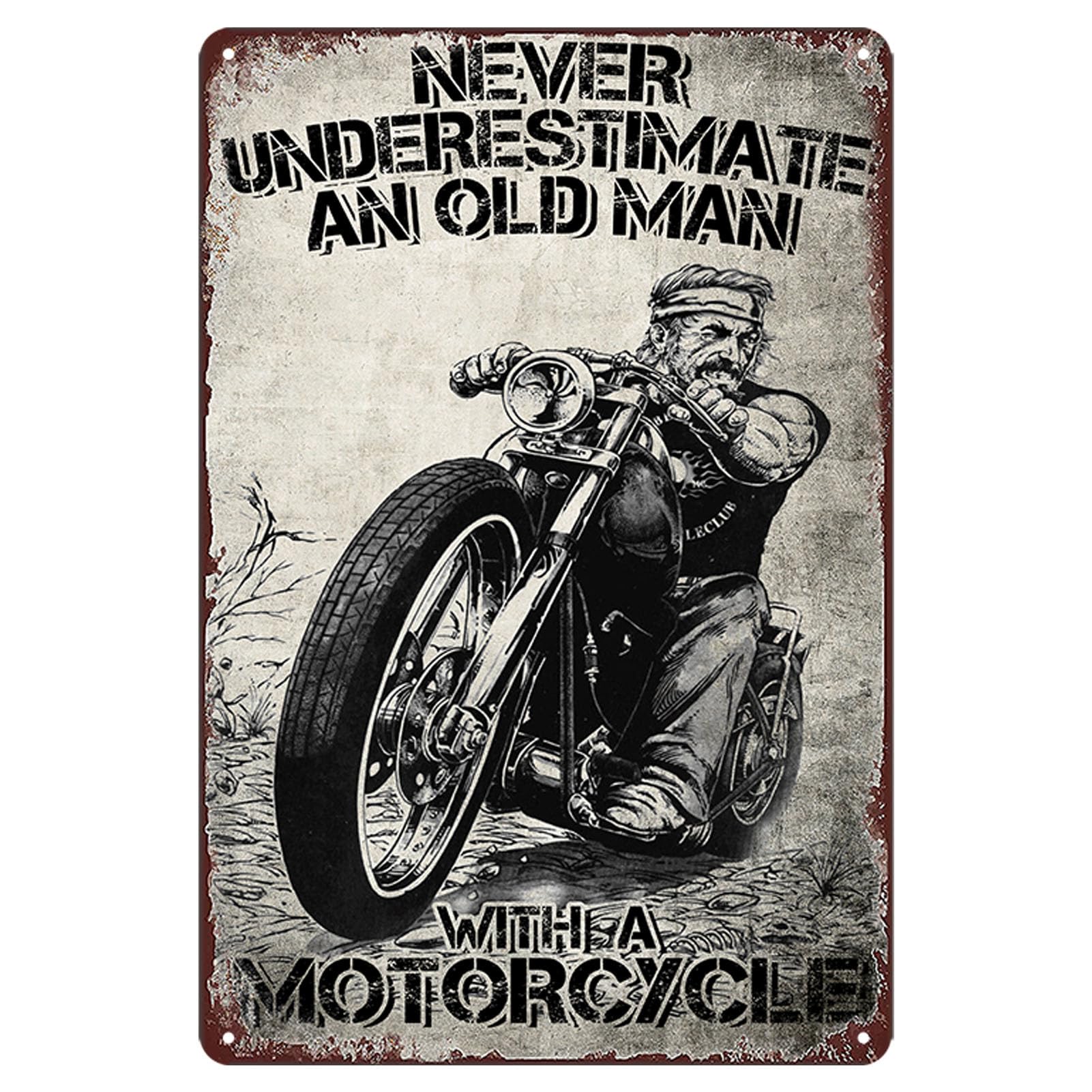 Amazon.com: Motorcycle Signs Motorcycle Gifts For Men Metal Motorcycle ...