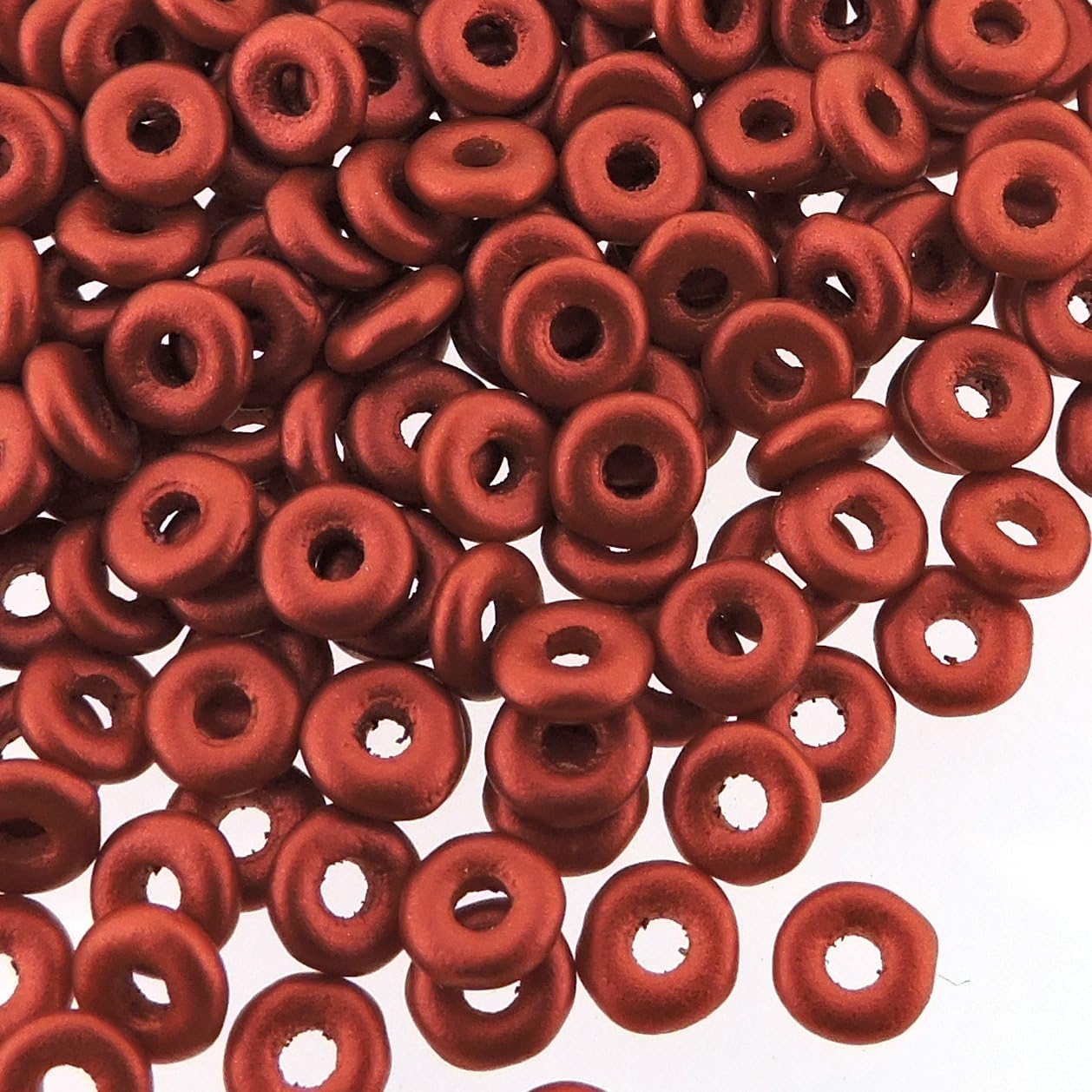 Amazon.com: Czech Beads in Lava Red by O-Beads : Arts, Crafts & Sewing