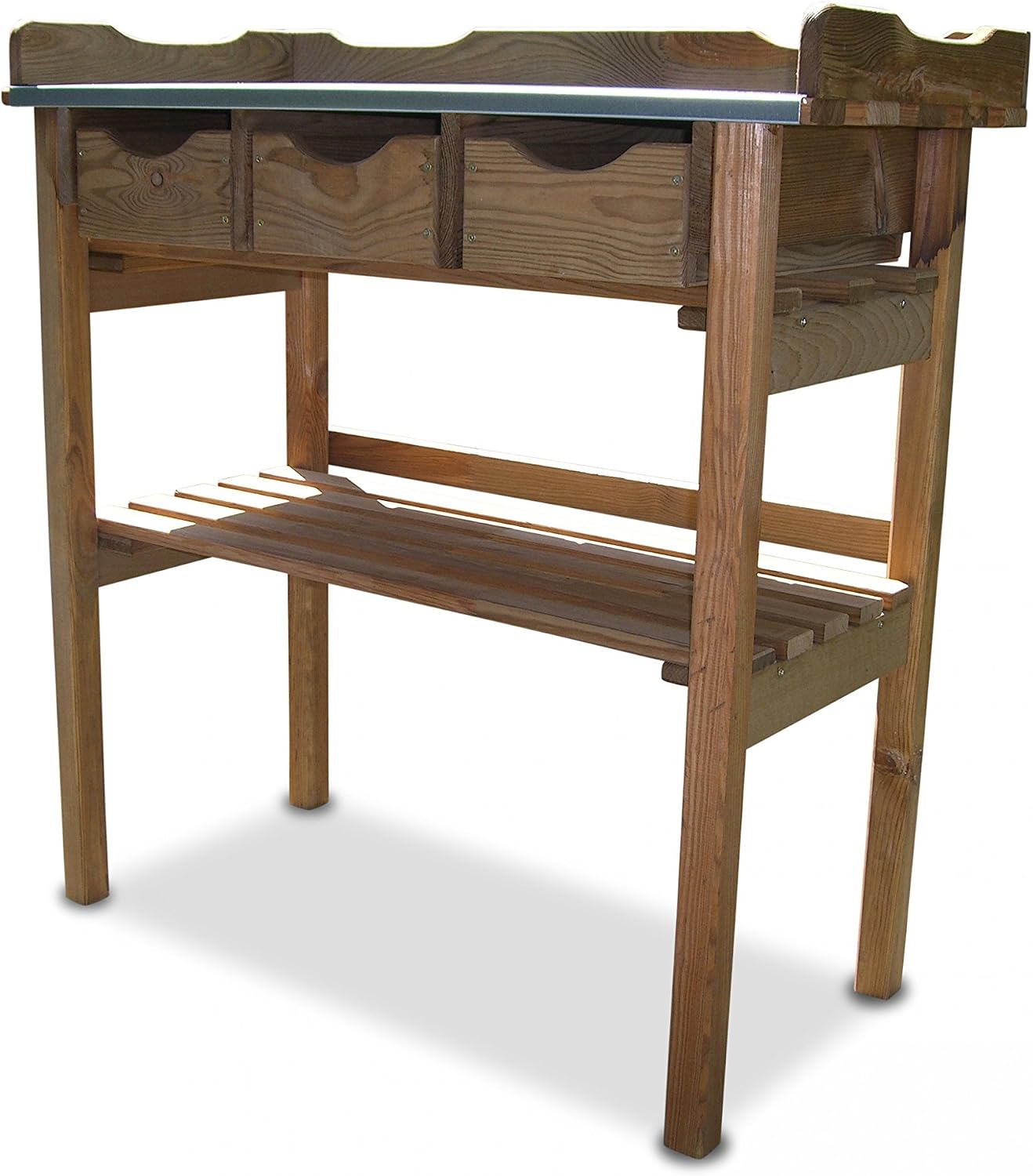 Plant table with 3 drawer : Amazon.co.uk: Garden