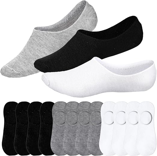 Amazon.com: Bremorou 6 Pairs Ankle Socks For Women, No Show, Non Slip ...