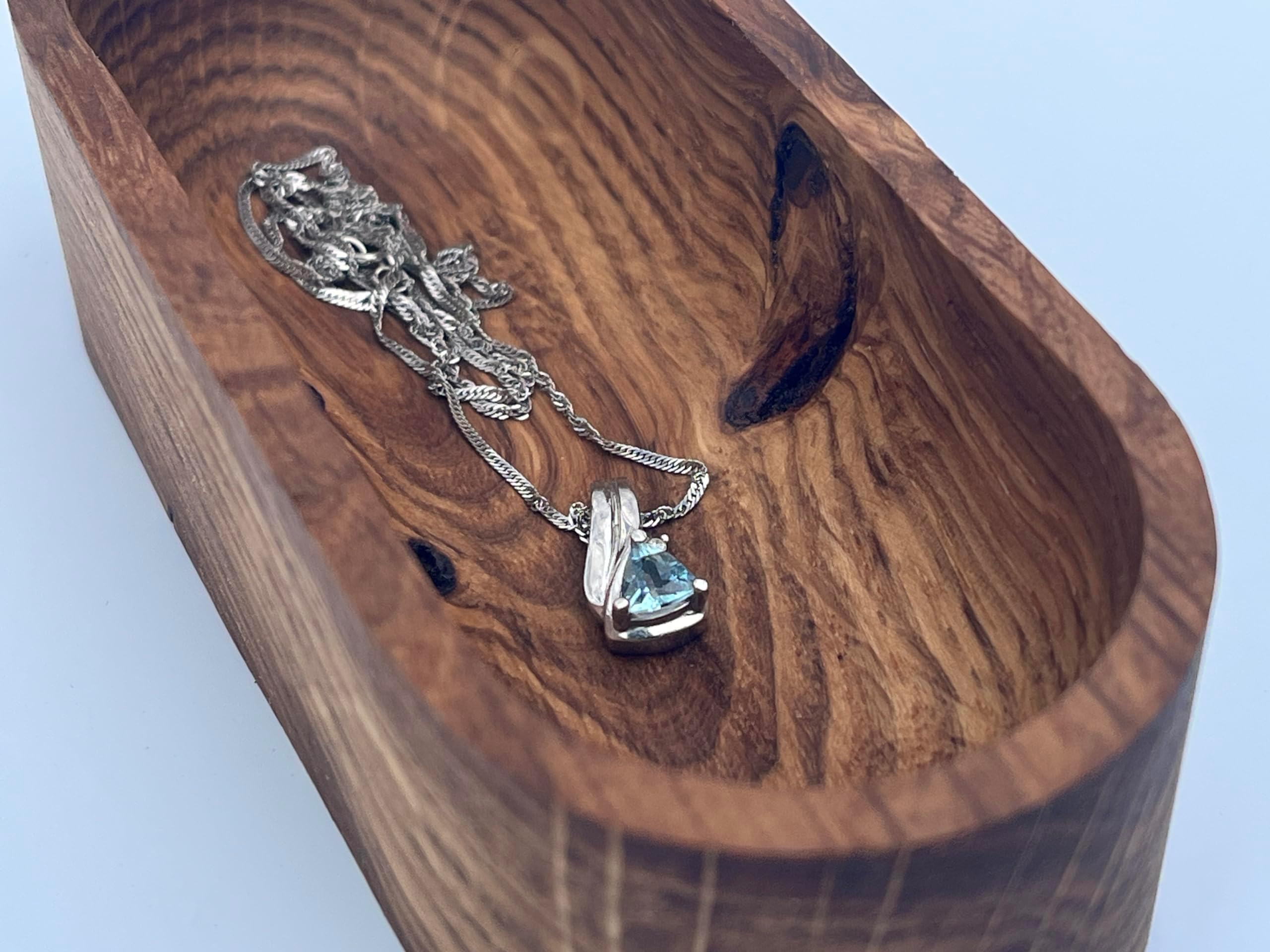 Amazon.com: Hardwood Ring Tray | Tiny Wood Ring Holder | Black Walnut ...