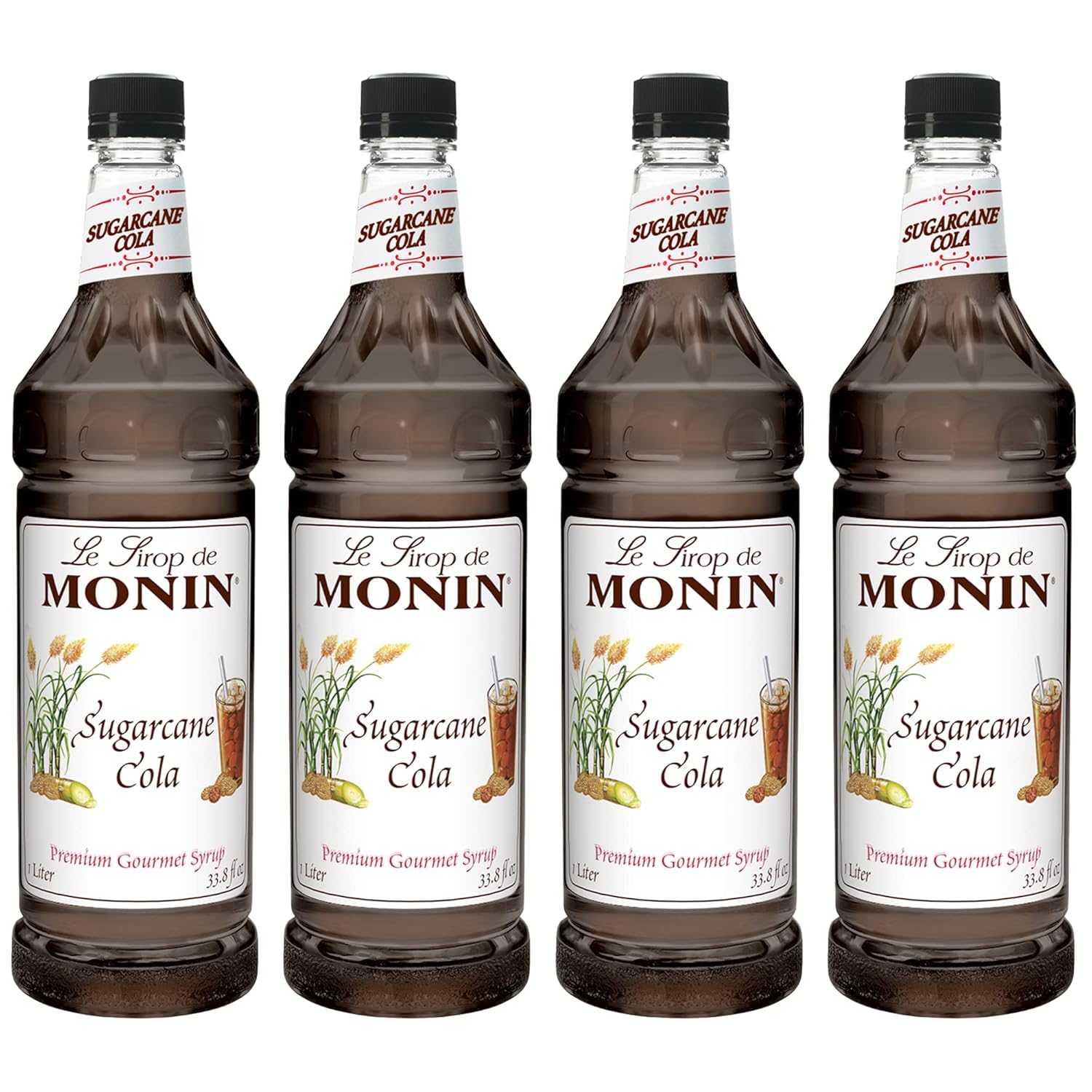 Amazon.com: Monin - Sugarcane Cola Syrup, Authentic Cola Flavor, Great ...