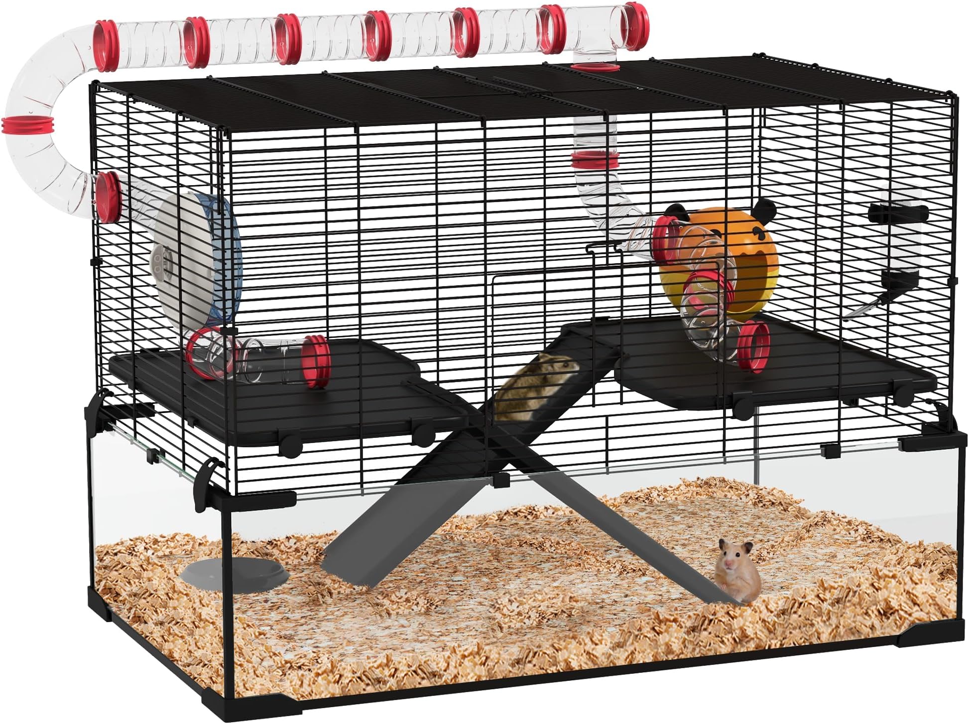 Ferplast Cage for Hamsters and Mice KARAT 80 Small Rodents, Two Floors ...