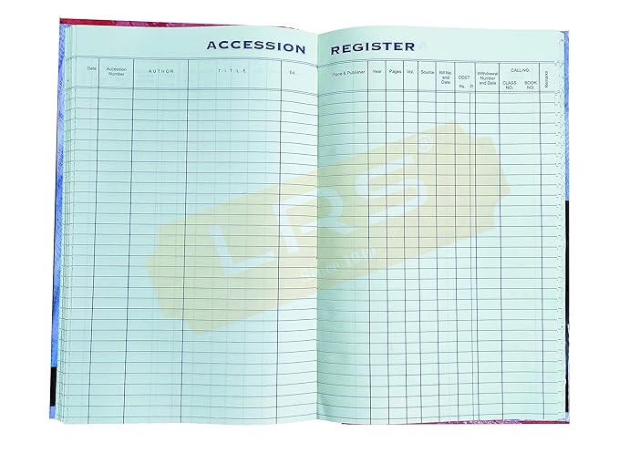 LRS Library Accession Register for Schools/Colleges/Libraries - 140 ...