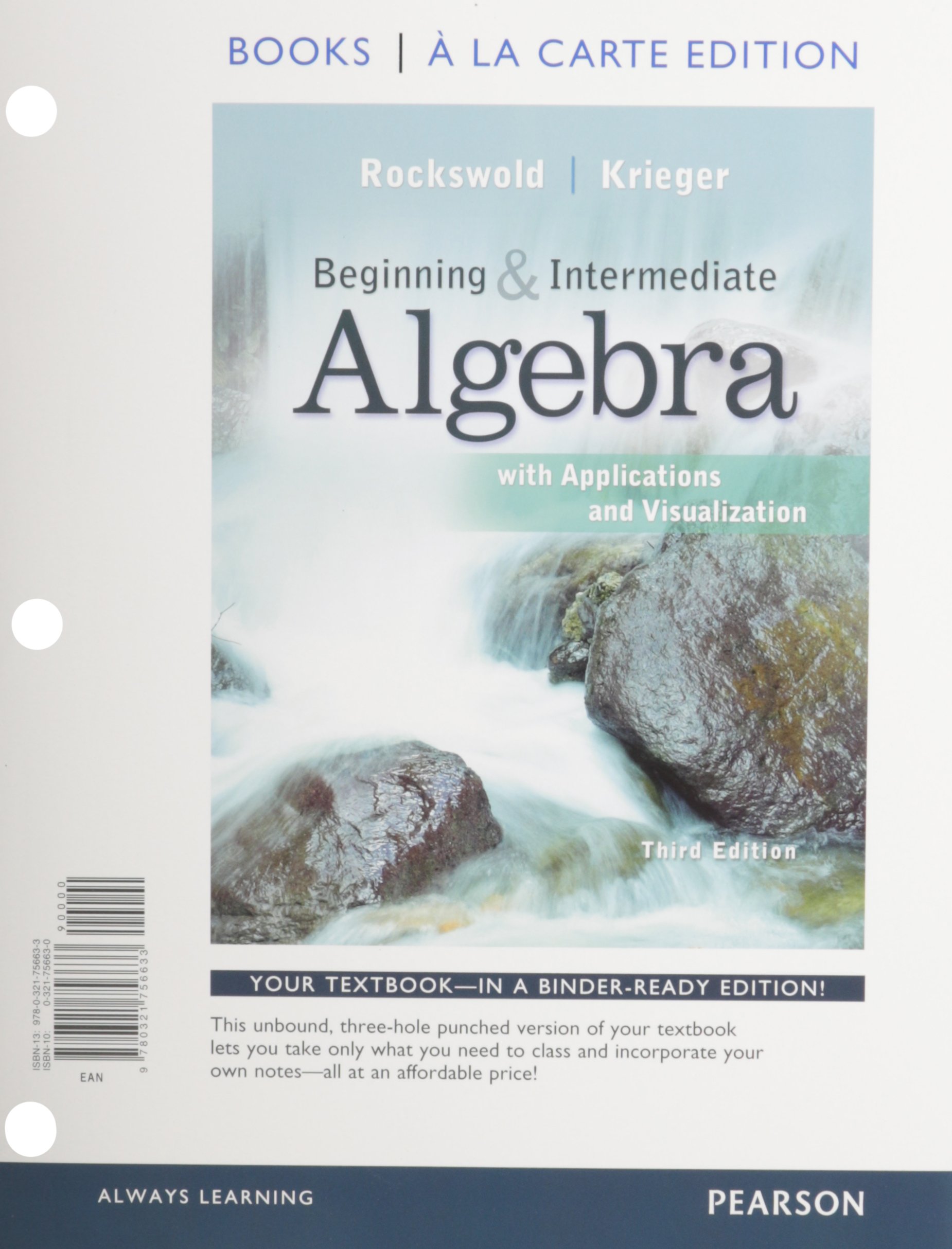 Beginning and Intermediate Algebra with Applications & Visualization ...