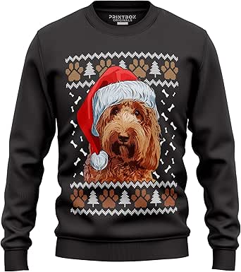 Amazon.com: Printbox Originals Cockapoo Dog Christmas Sweaters for ...