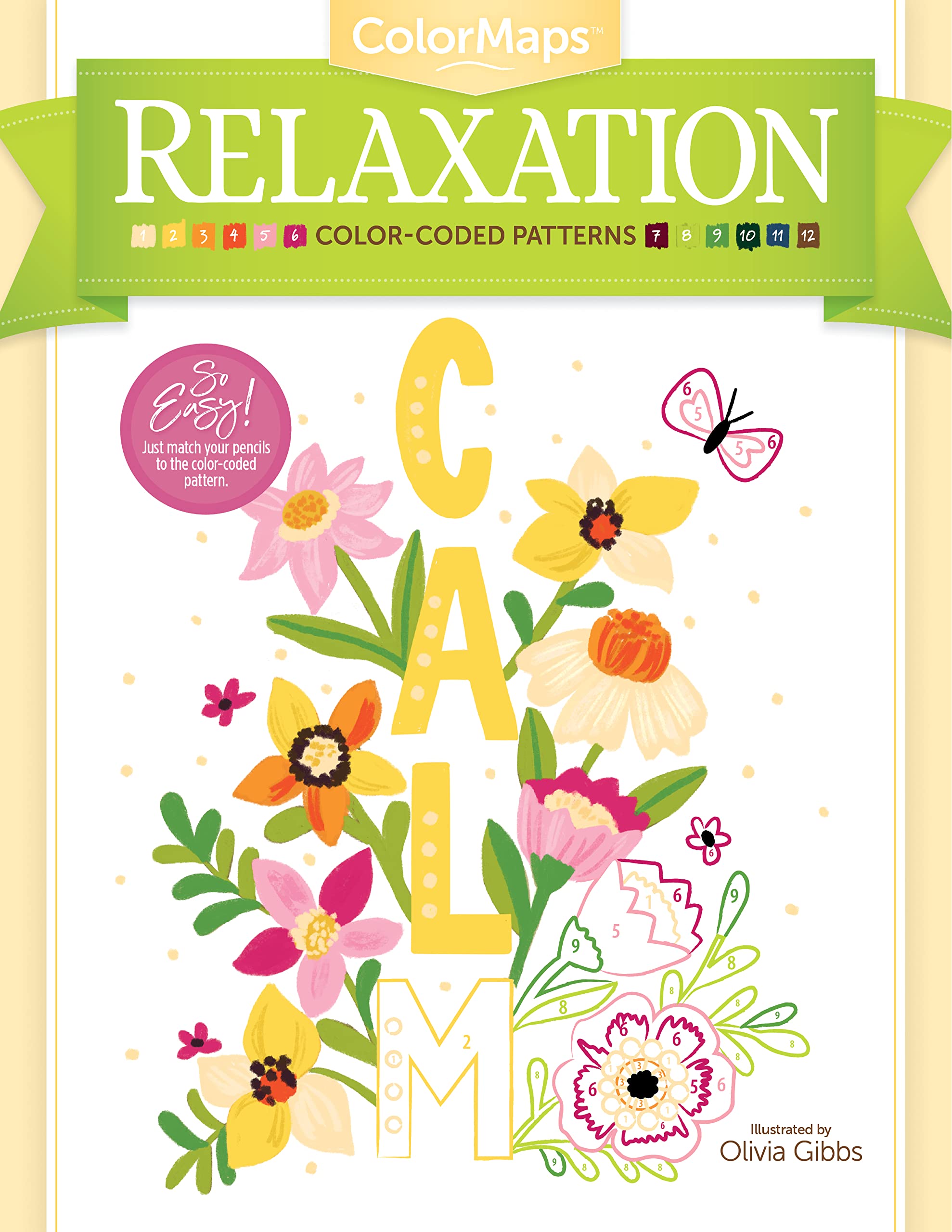 Amazon.com: ColorMaps Relaxation: Color-Coded Patterns Adult Coloring ...