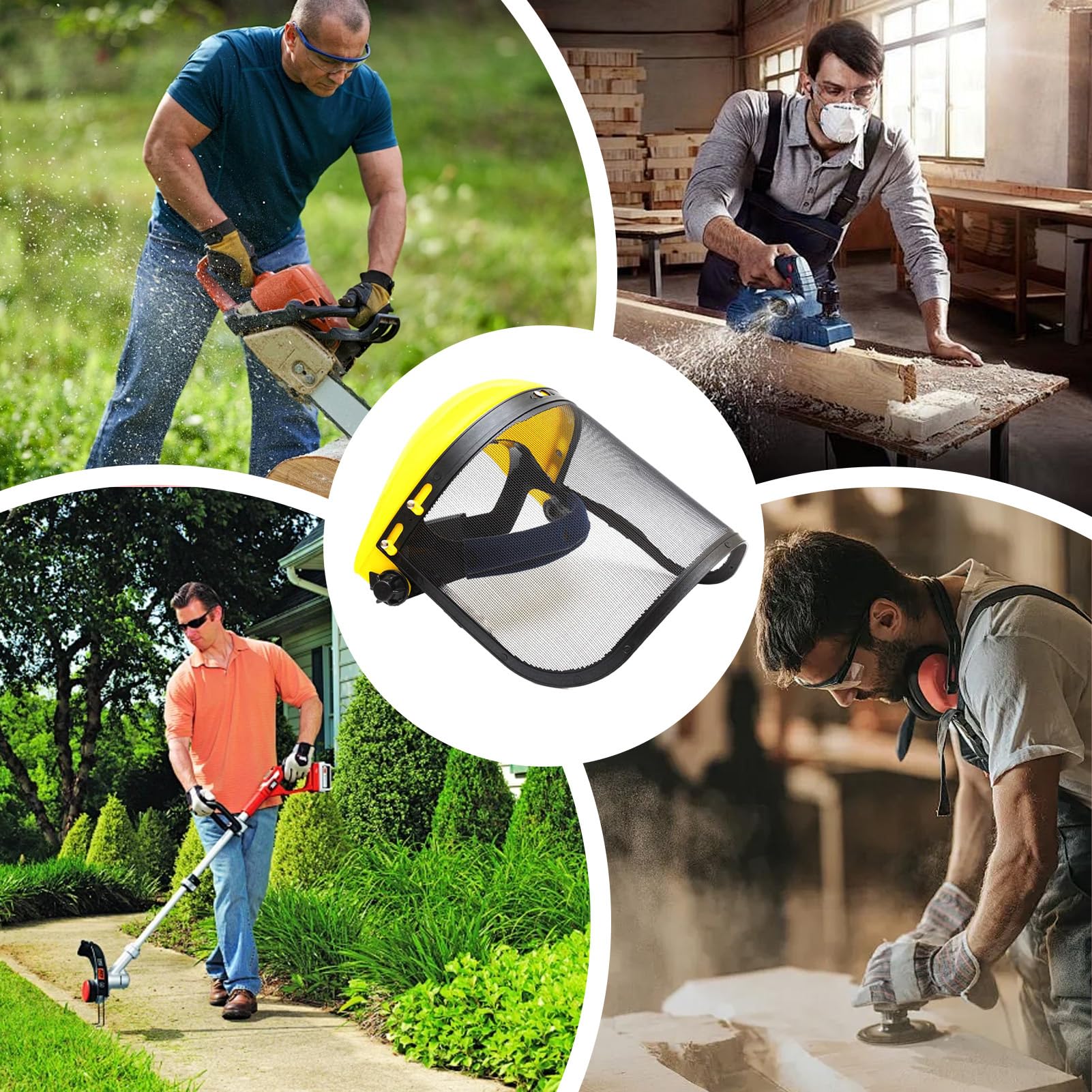 Chainsaw Helmet With Face Shield And Ear Muffs Protective Face Shield ...