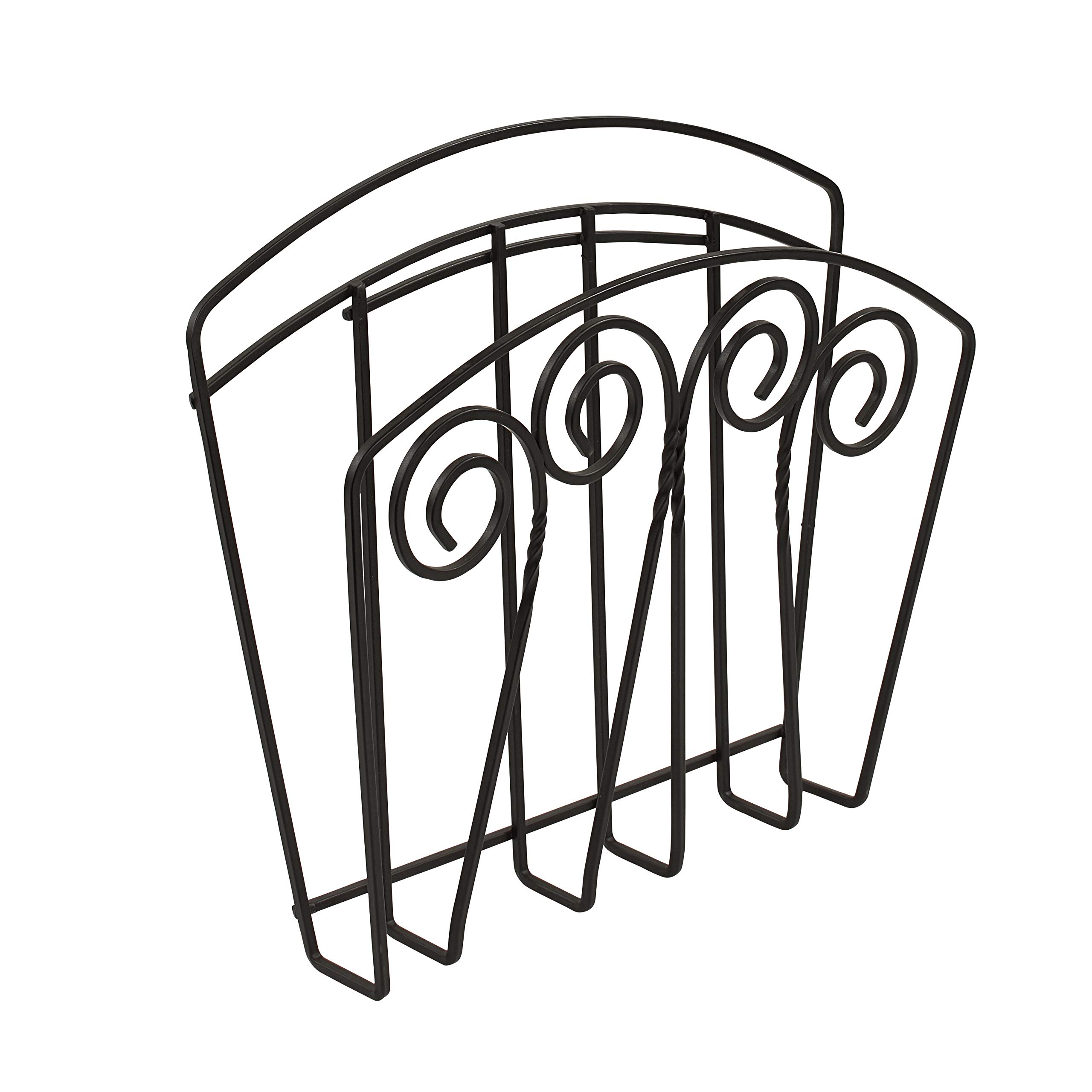 Amazon.com: Spectrum Diversified Scroll Wall Mount Magazine Rack, Wall ...