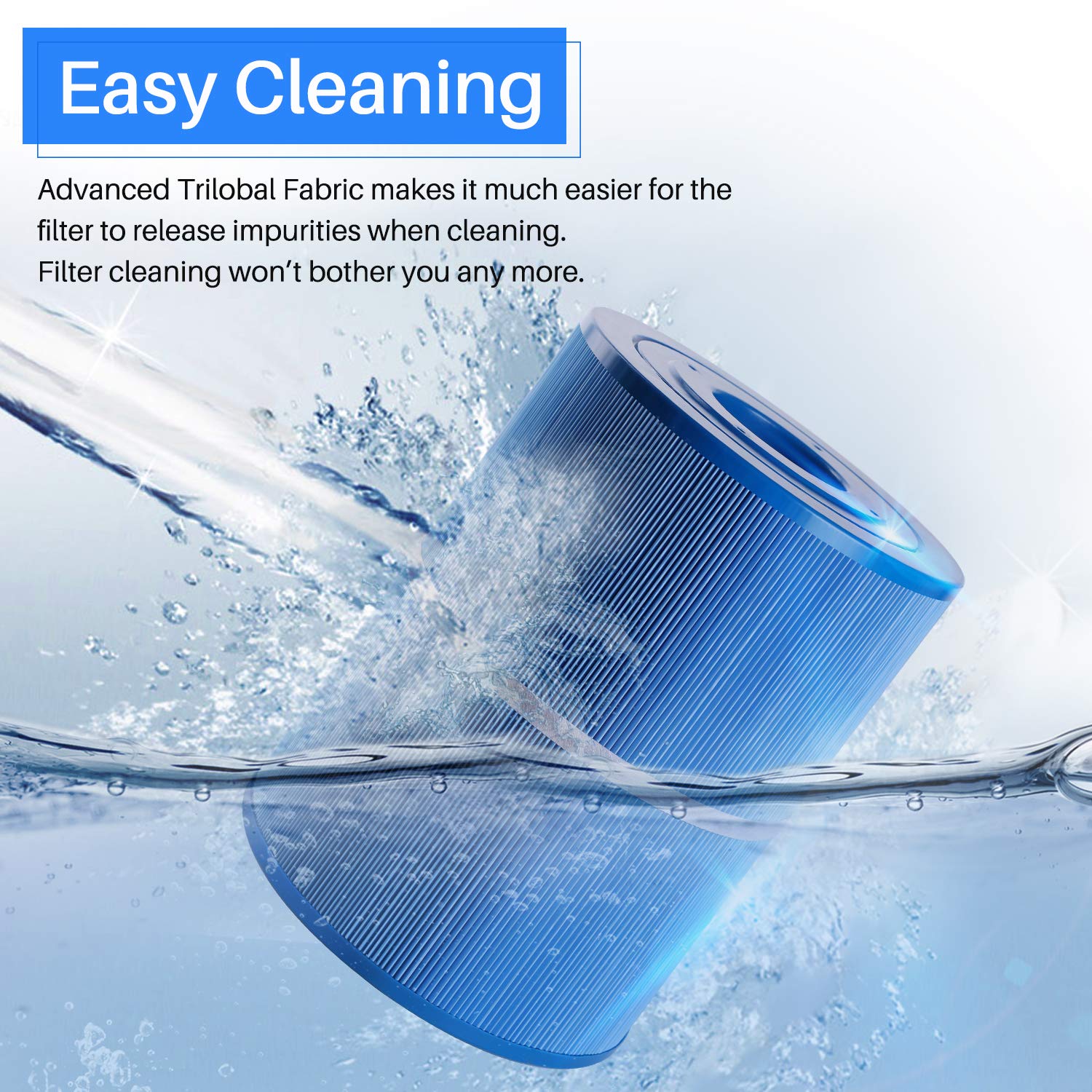 Snapklik.com : POOLPURE Antimicrobial PLFC-8465-M Spa Filter Replaces ...