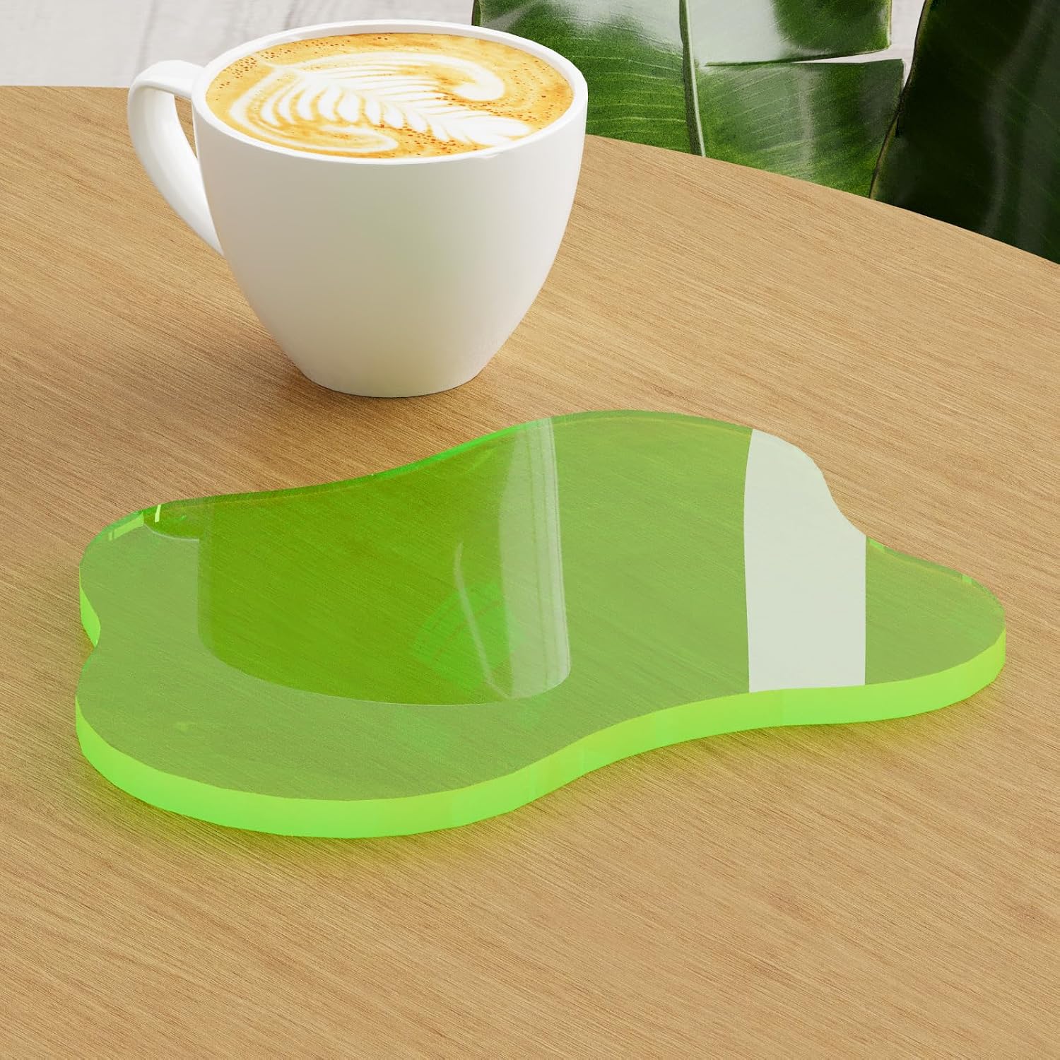 Amazon.com | Acrylic Desk Coaster Decorative Plates, Clear Cloud Shape ...