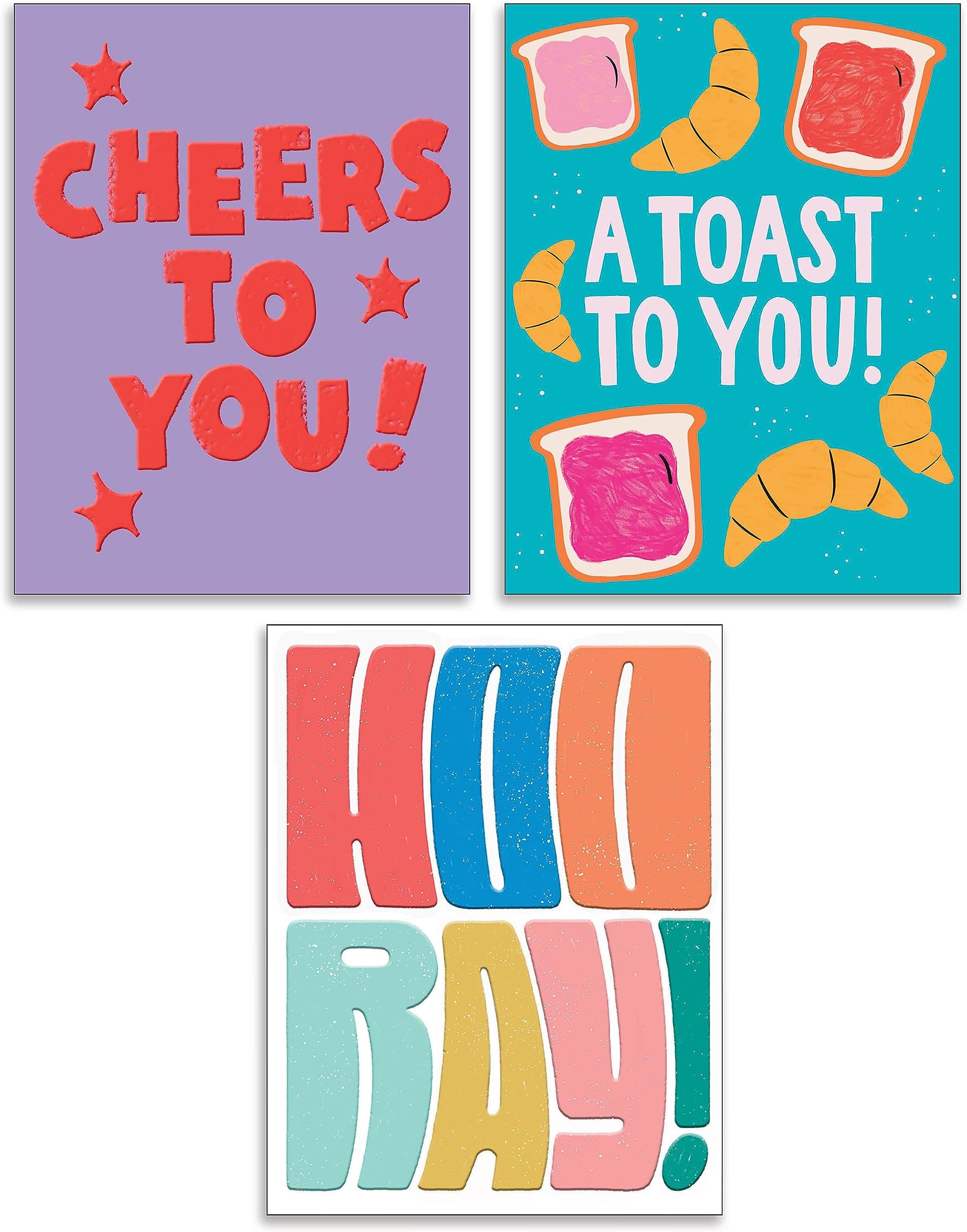 Amazon.com : Hallmark Good Mail Congratulations Cards (3 Cards with ...