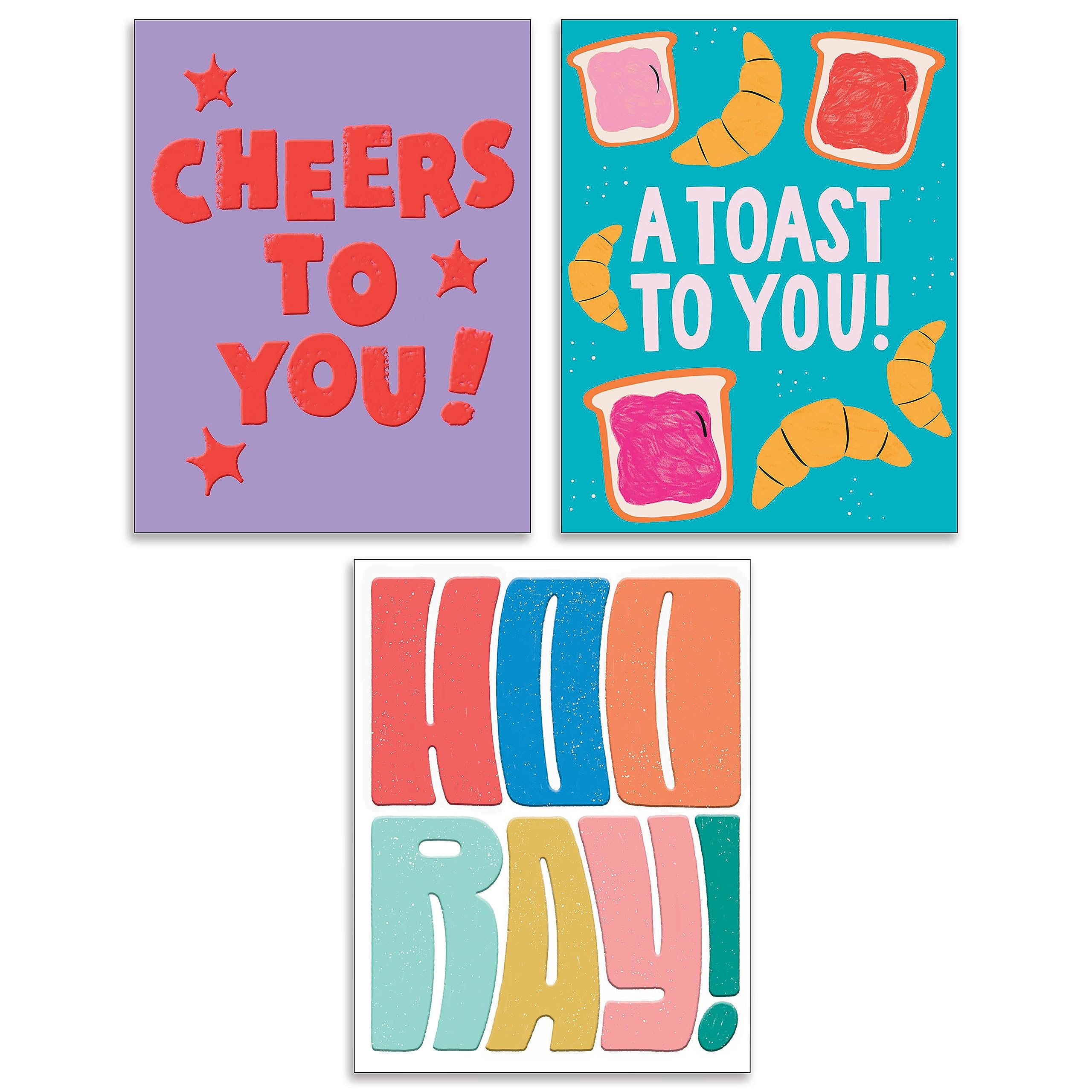 Amazon.com : Hallmark Good Mail Congratulations Cards (3 Cards with ...