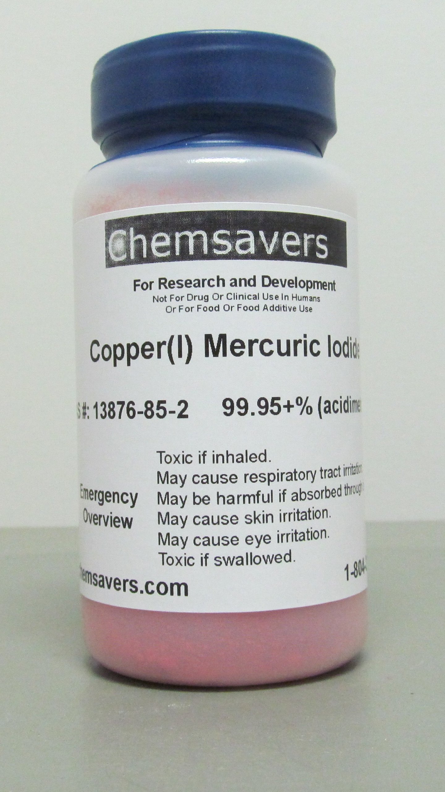 Amazon.com: Copper(I) Mercuric Iodide, 99.95+% (acidimetric), 100g ...
